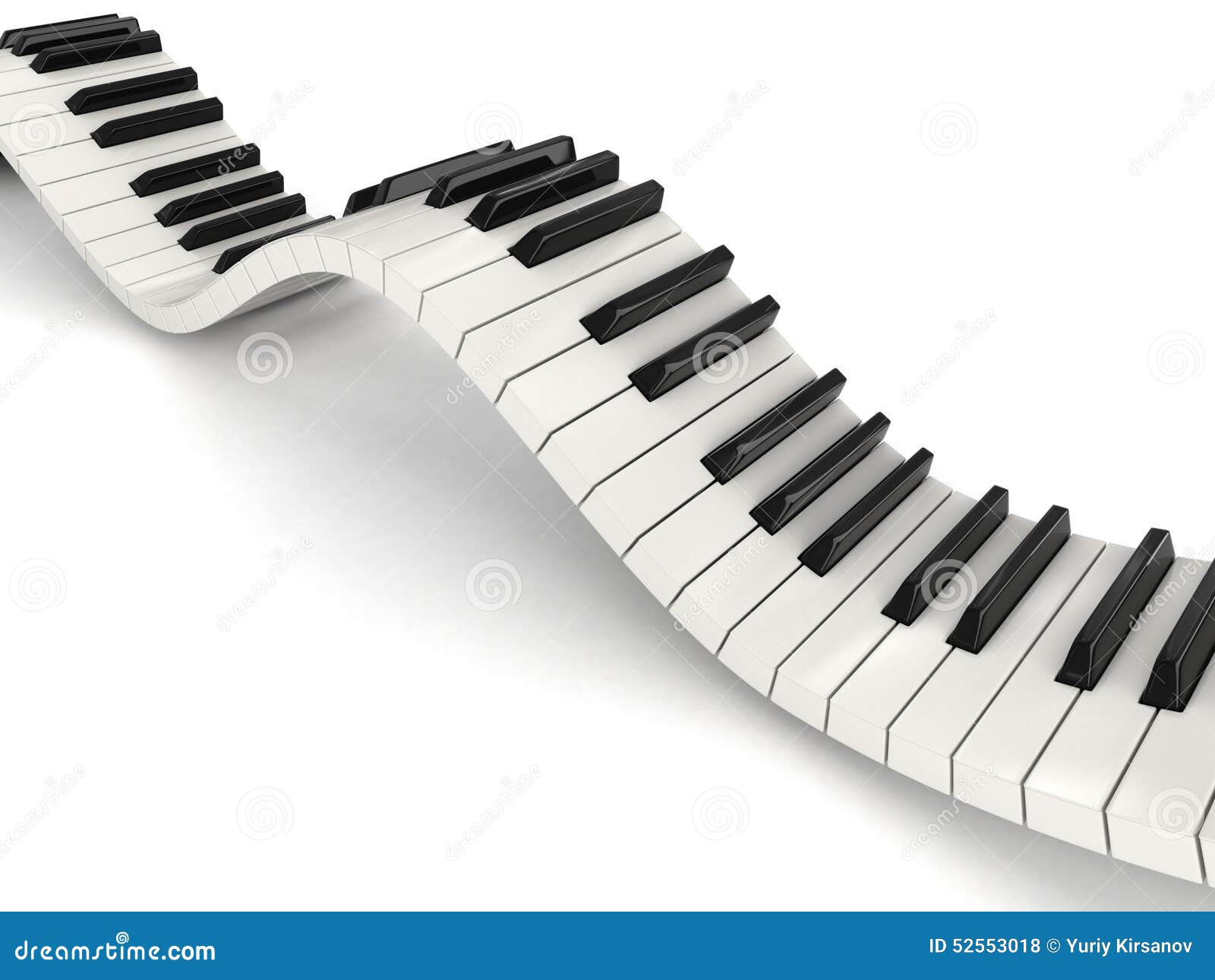 Piano Keys (clipping Path Included) Stock Illustration - Illustration ...