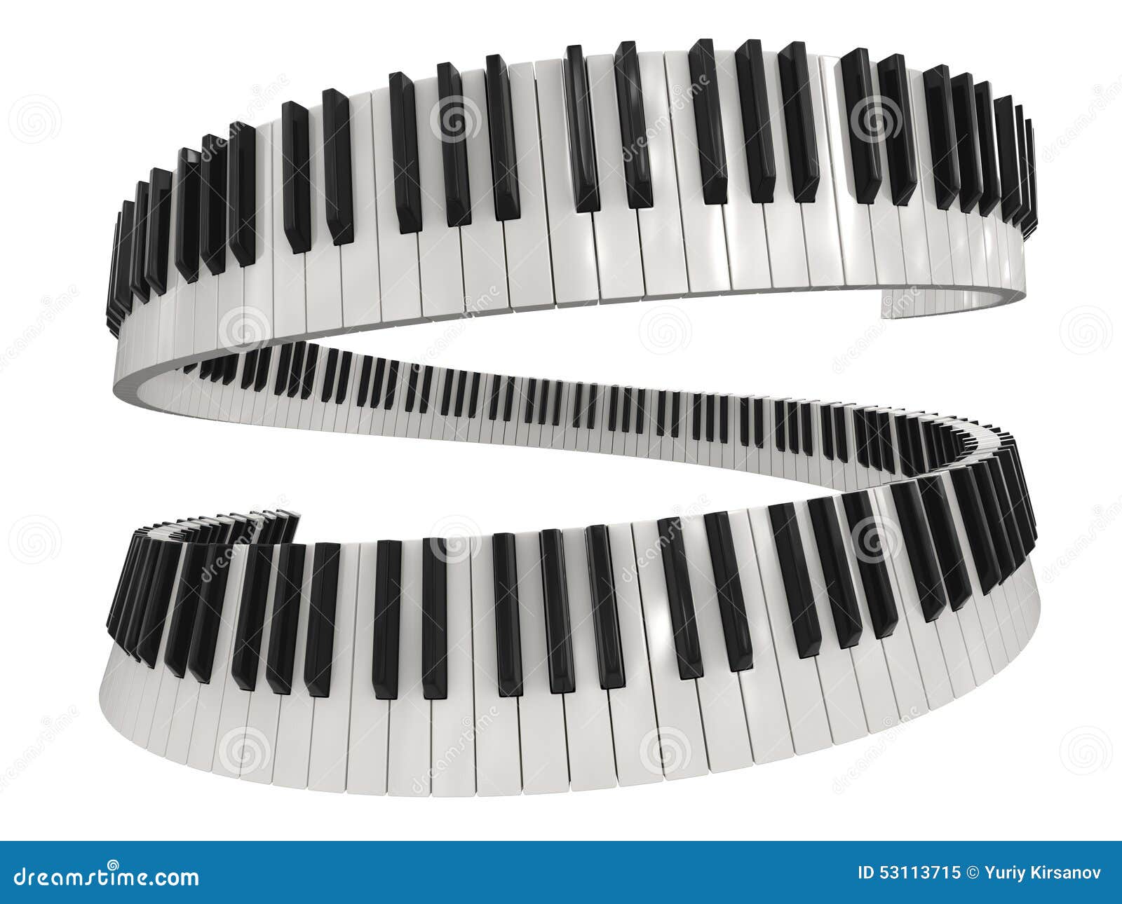 Piano Keys (clipping Path Included) Stock Illustration - Illustration ...