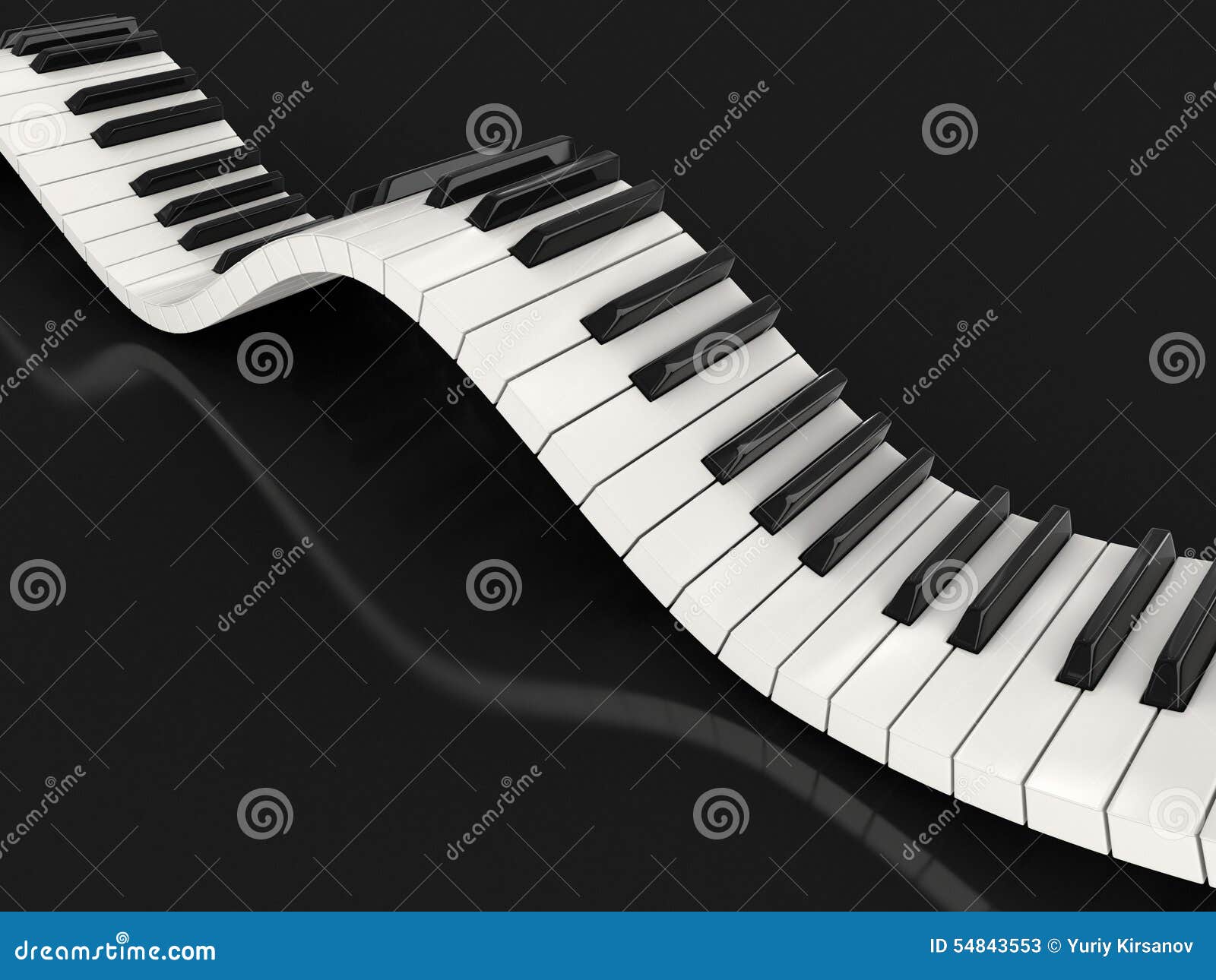 Piano Keys (clipping Path Included) Stock Illustration - Illustration ...