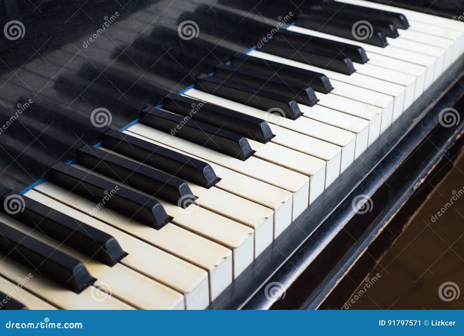 Piano keys stock image. Image of keys, keyboard, instrument - 91797571