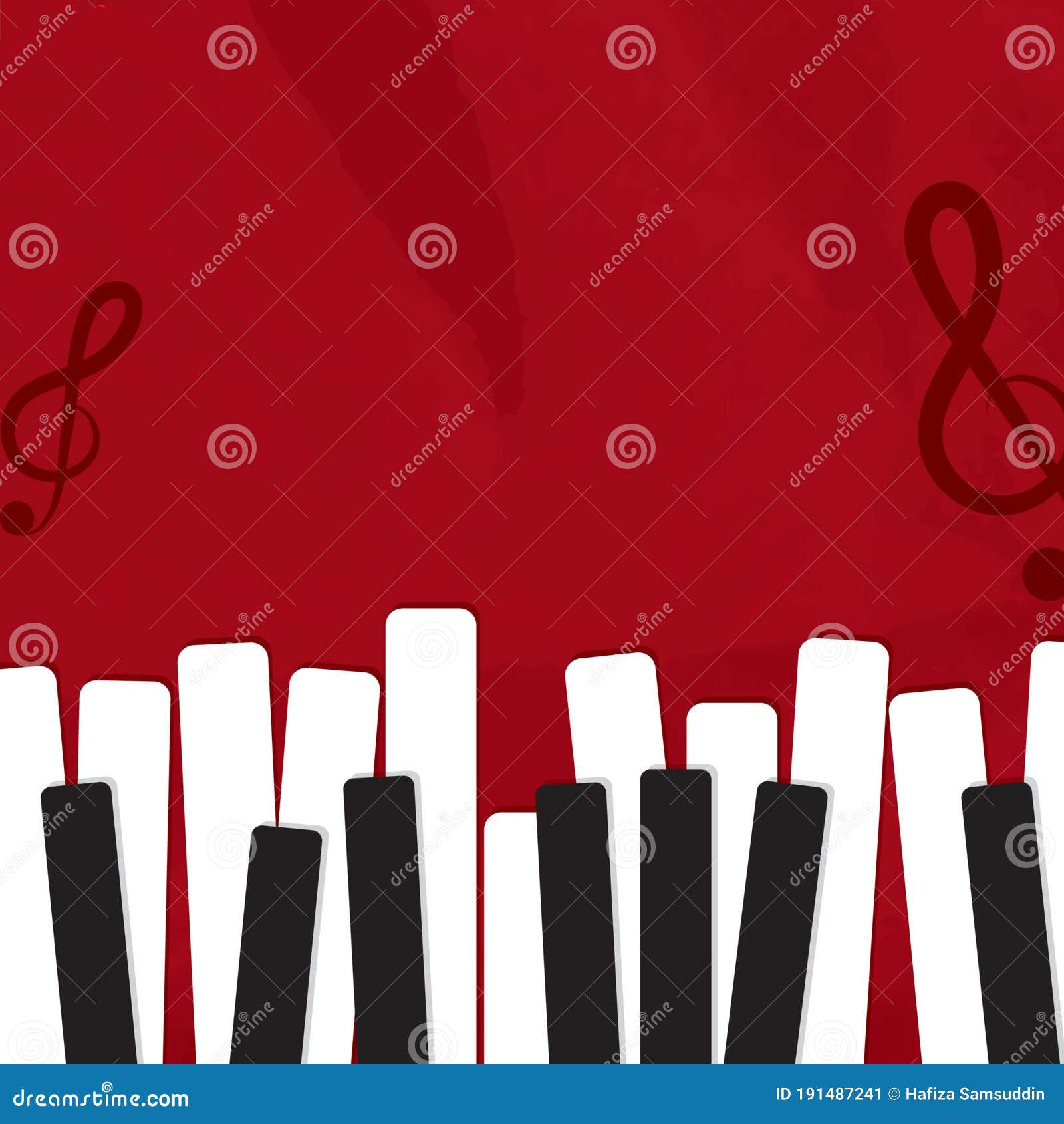 Piano Keys Concept. Vector Illustration Decorative Design Stock Vector ...
