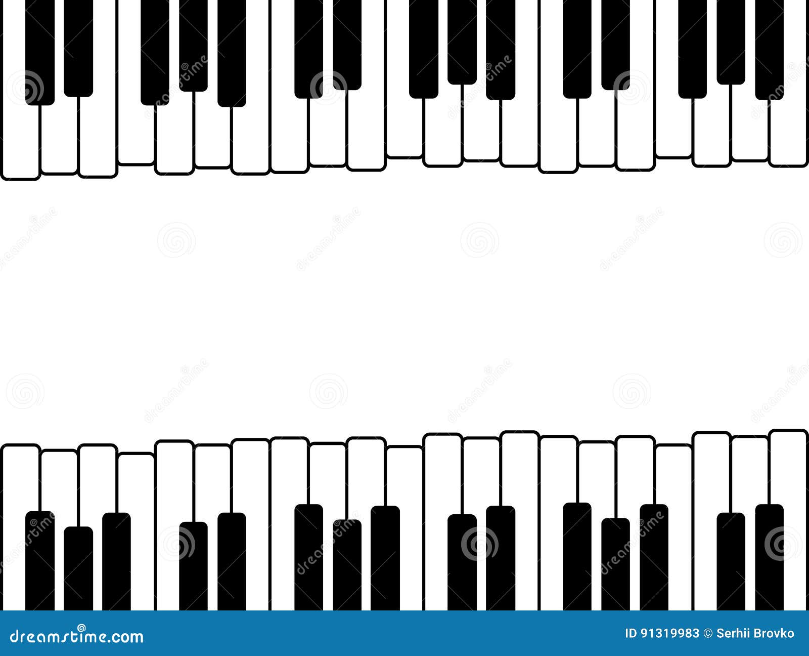 Piano Keys Learning How To Play Chords Vector Illustration, Flat ...