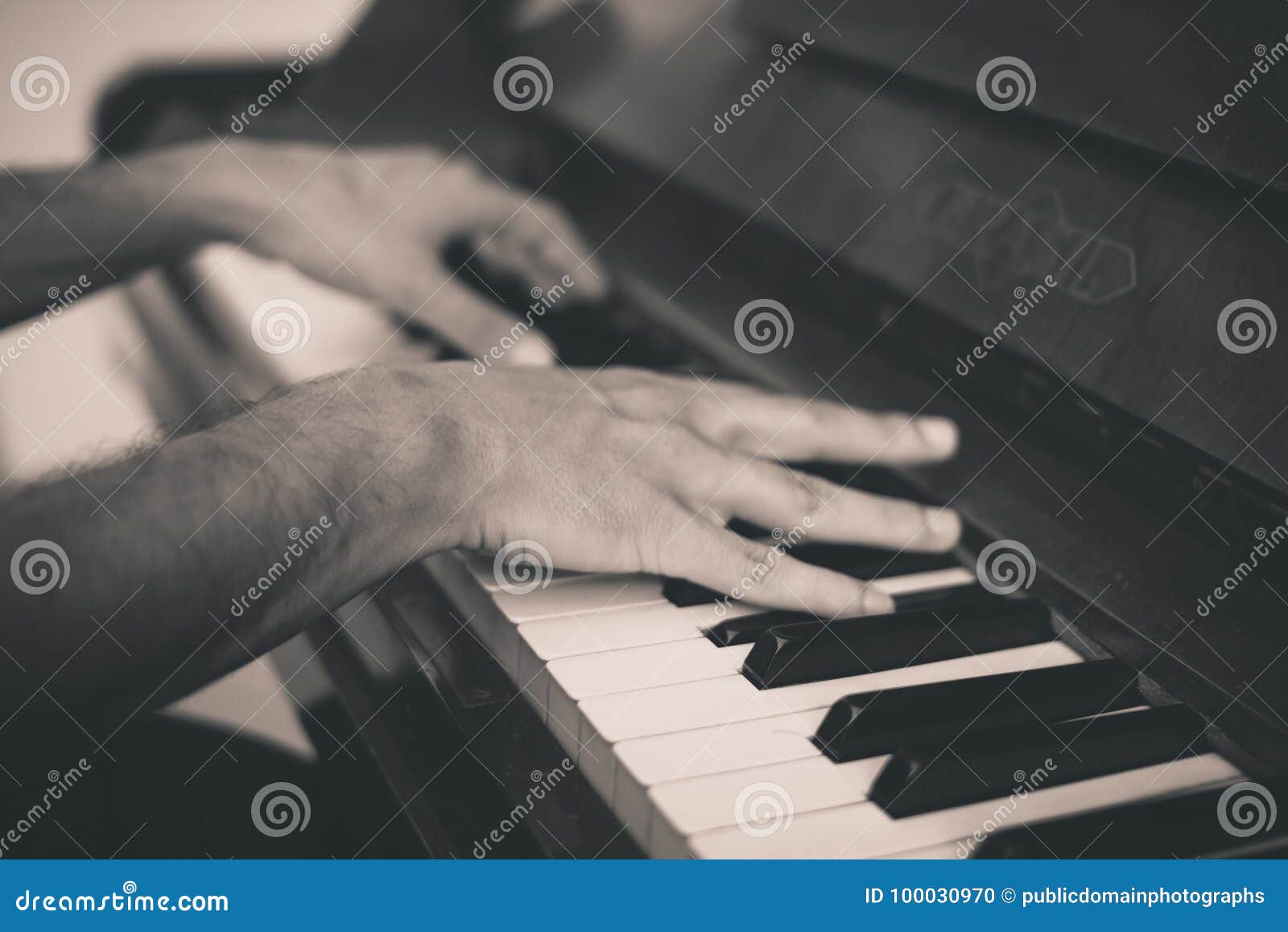 Piano Keys Hands Picture. Image: 100030970