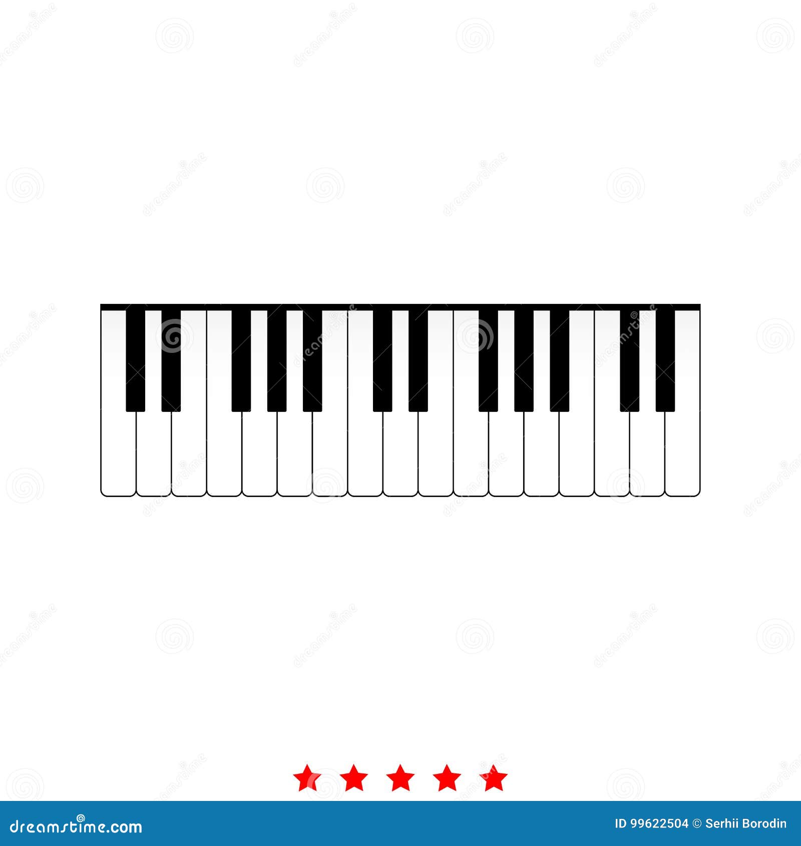 Piano keys it is icon . stock vector. Illustration of instrument - 99622504 Piano keys it is icon . stock vector. Illustration of instrument - 99622504