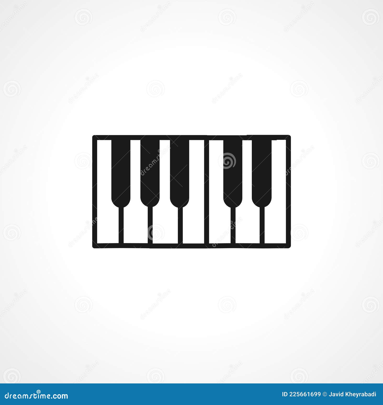 Piano Keys Icon. Piano Vector Icon. Piano Isolated Icon Stock Vector ...