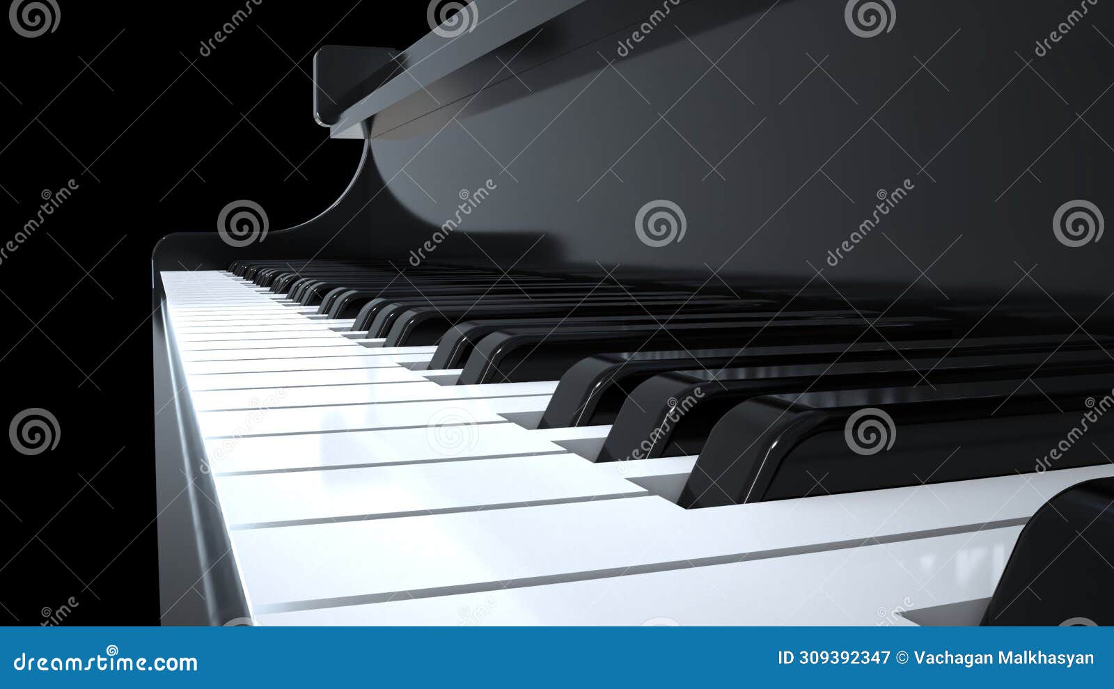 Piano Keys . Keyboard. Music Instrument Stock Illustration ...
