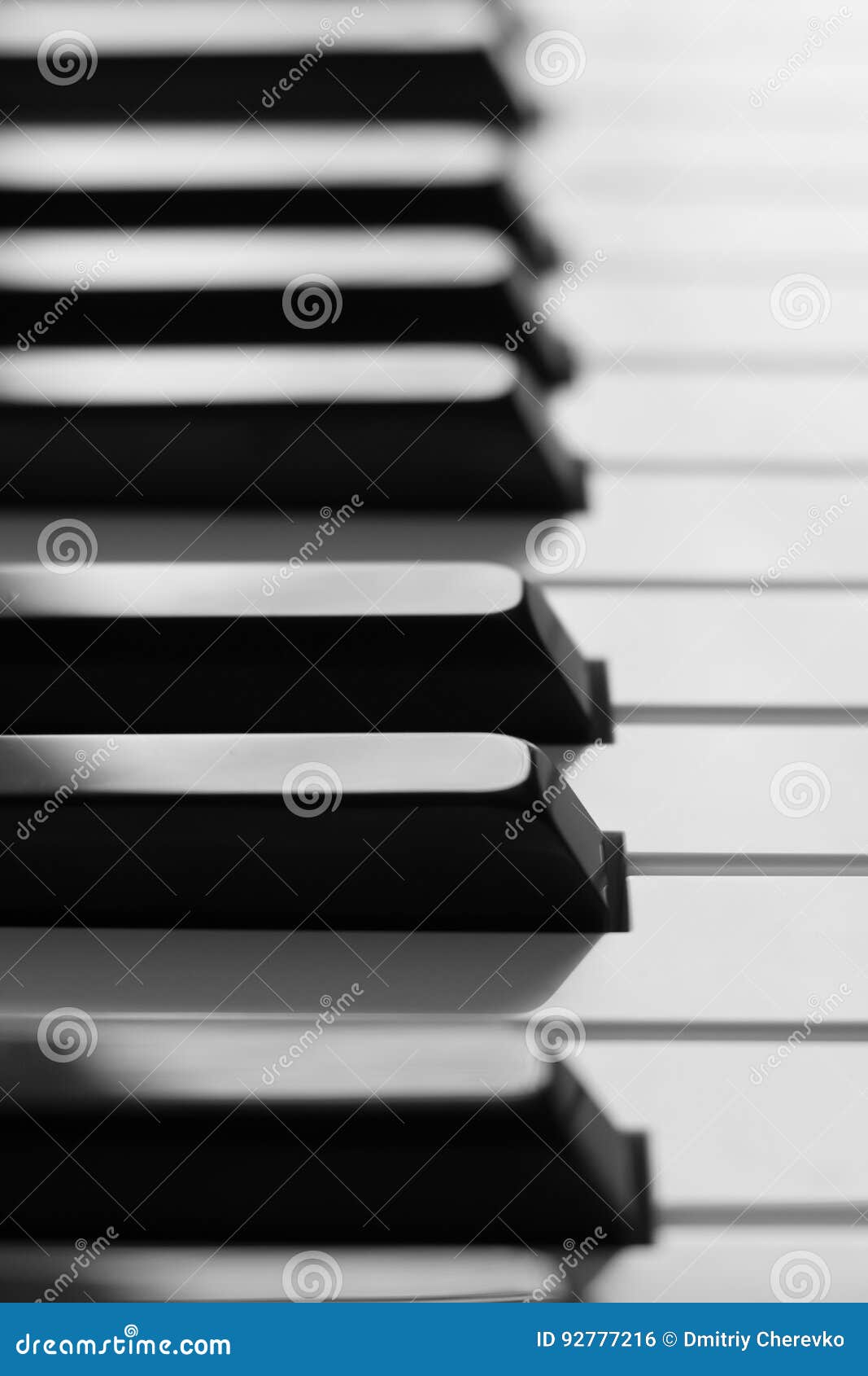 Piano keys monochrome stock photo. Image of clavier, instrumental ...