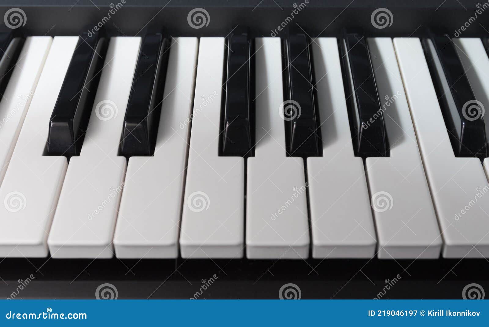 Piano keys, seven notes. stock image. Image of jazz - 219046197