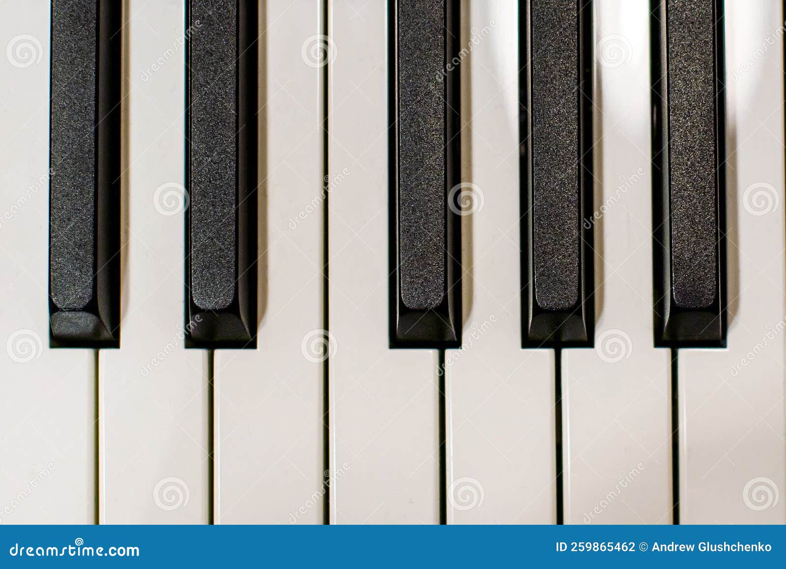 Piano Keys Top View. Piano Octave of Seven Keys Stock Photo - Image of ...