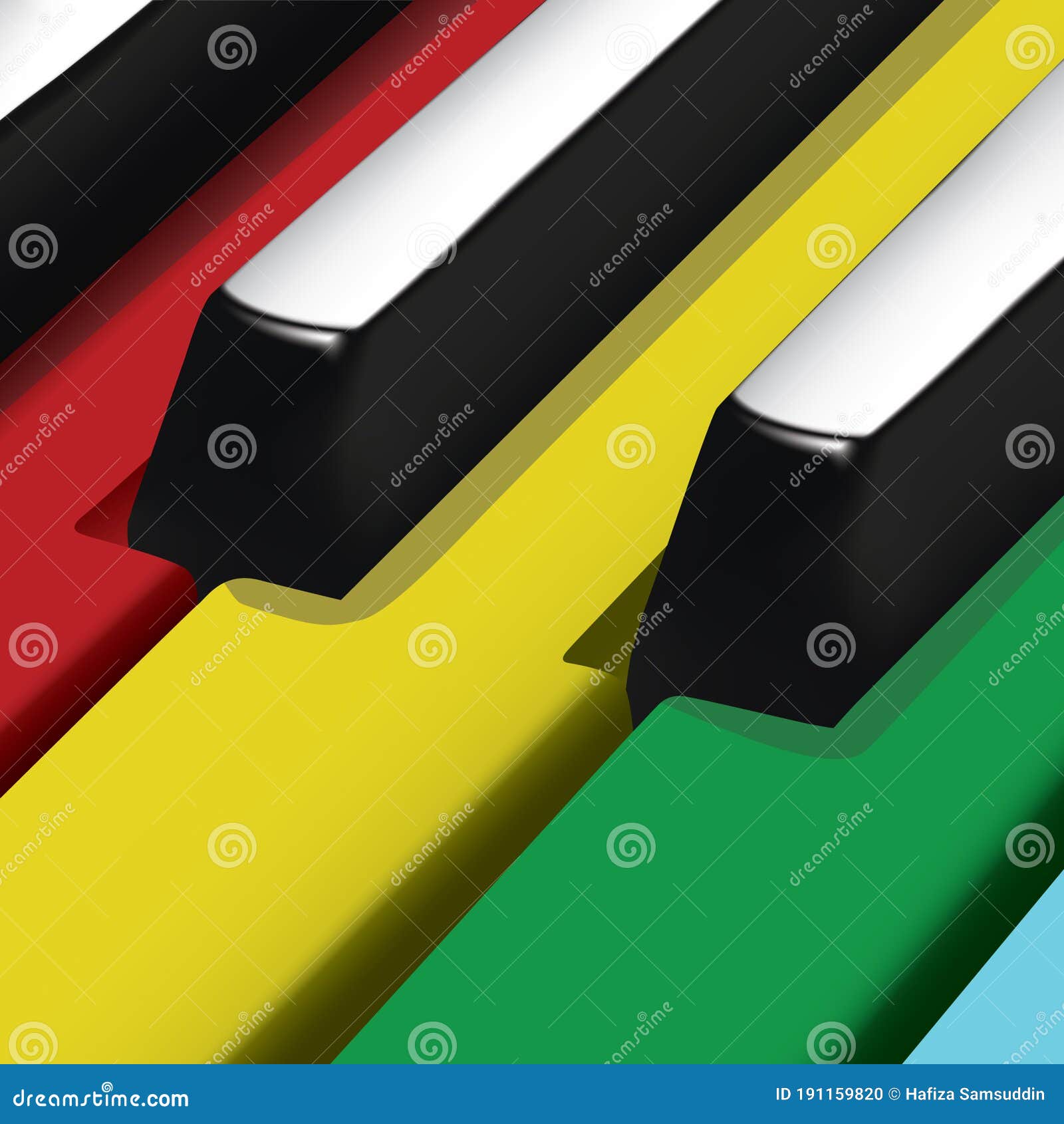 Piano Keys. Vector Illustration Decorative Design Stock Vector ...
