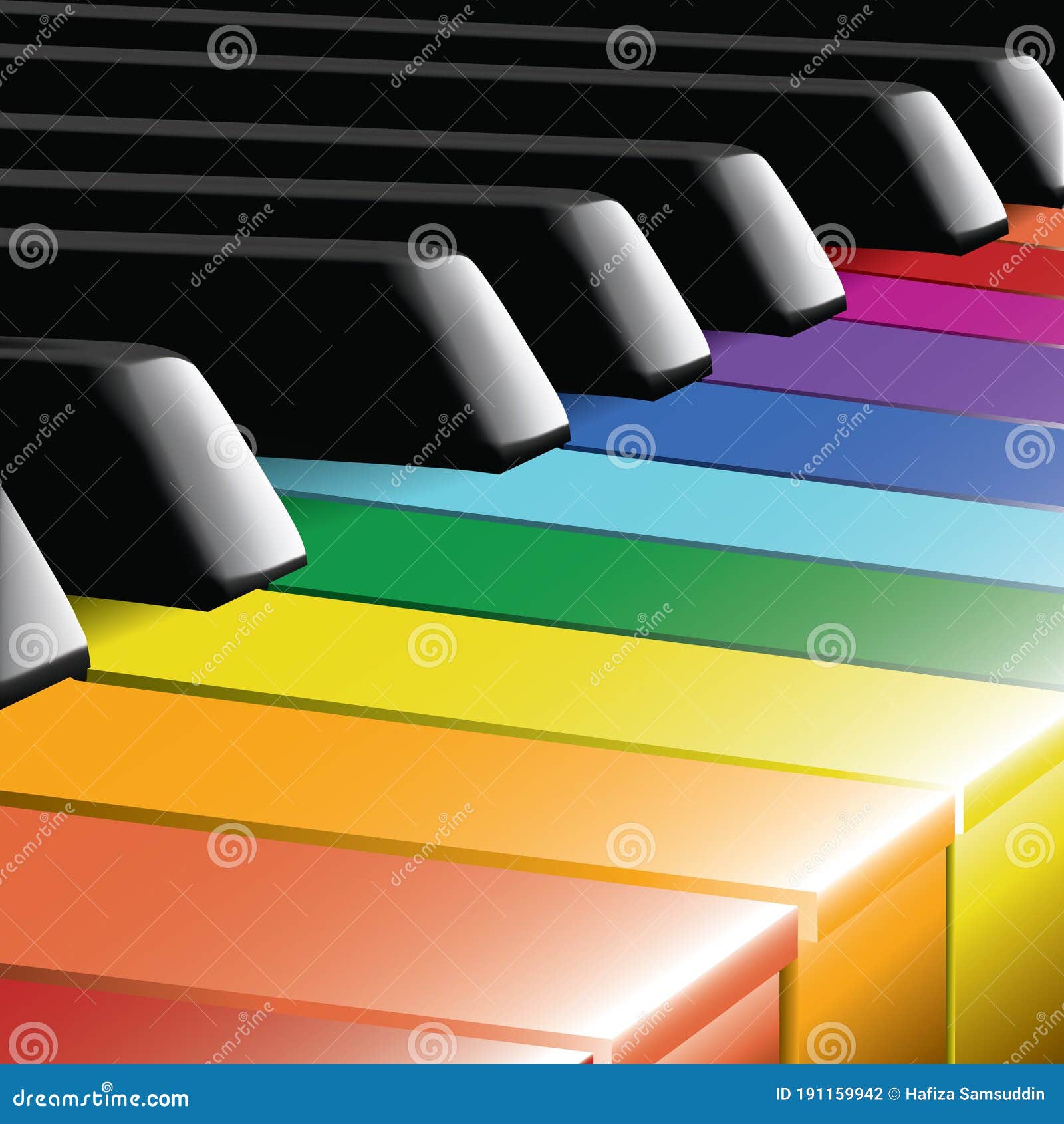 Piano Keys. Vector Illustration Decorative Design Stock Vector ...