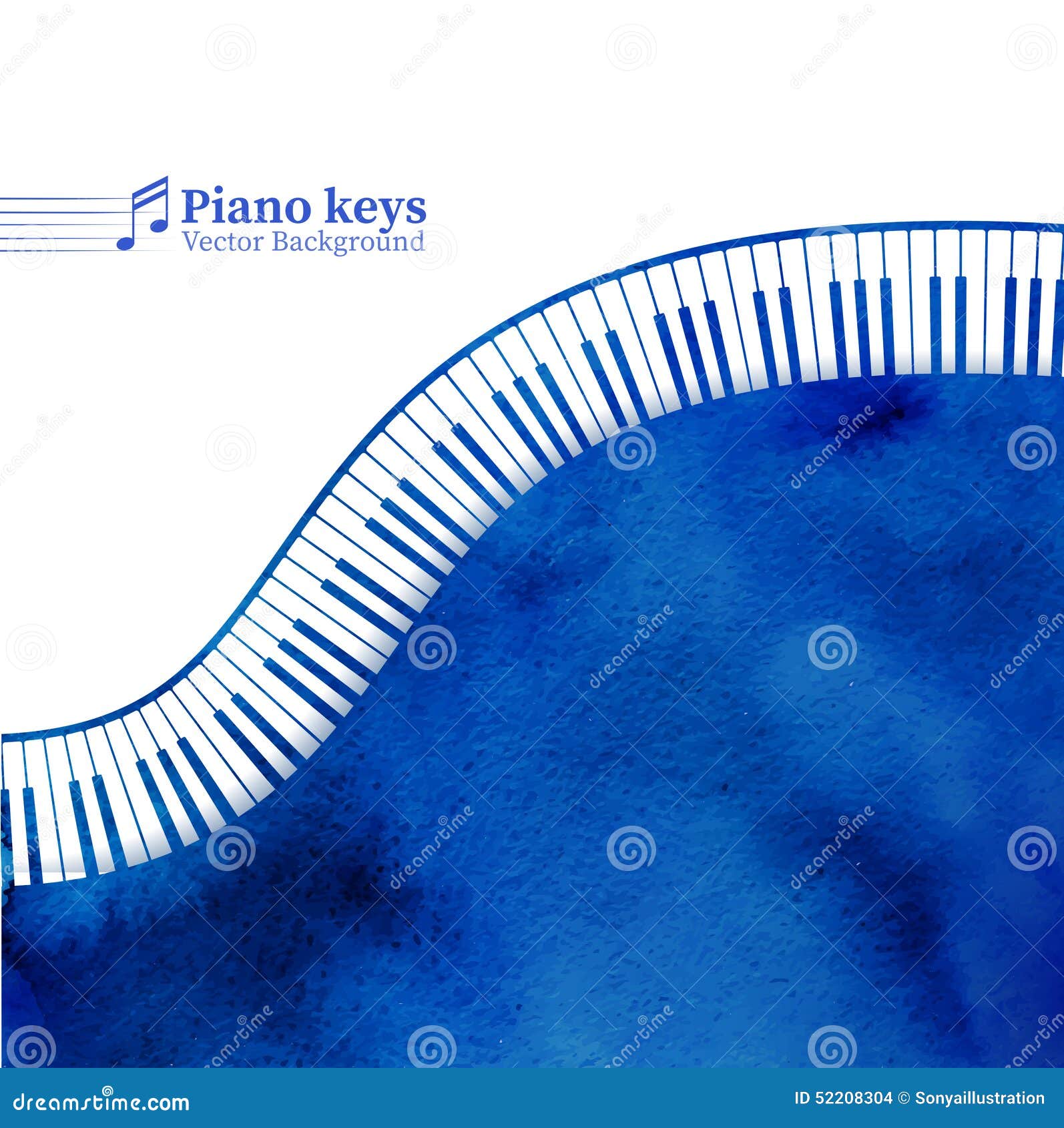 Piano Keys Watercolor Stock Illustrations – 73 Piano Keys Watercolor ...