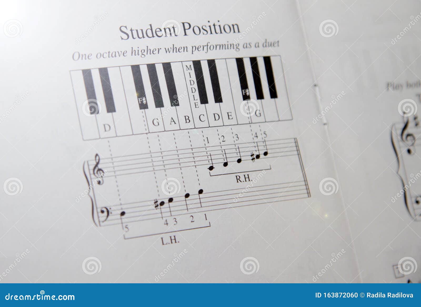 Piano Lessons for Students. Musical Notes Stock Photo - Image of play ...