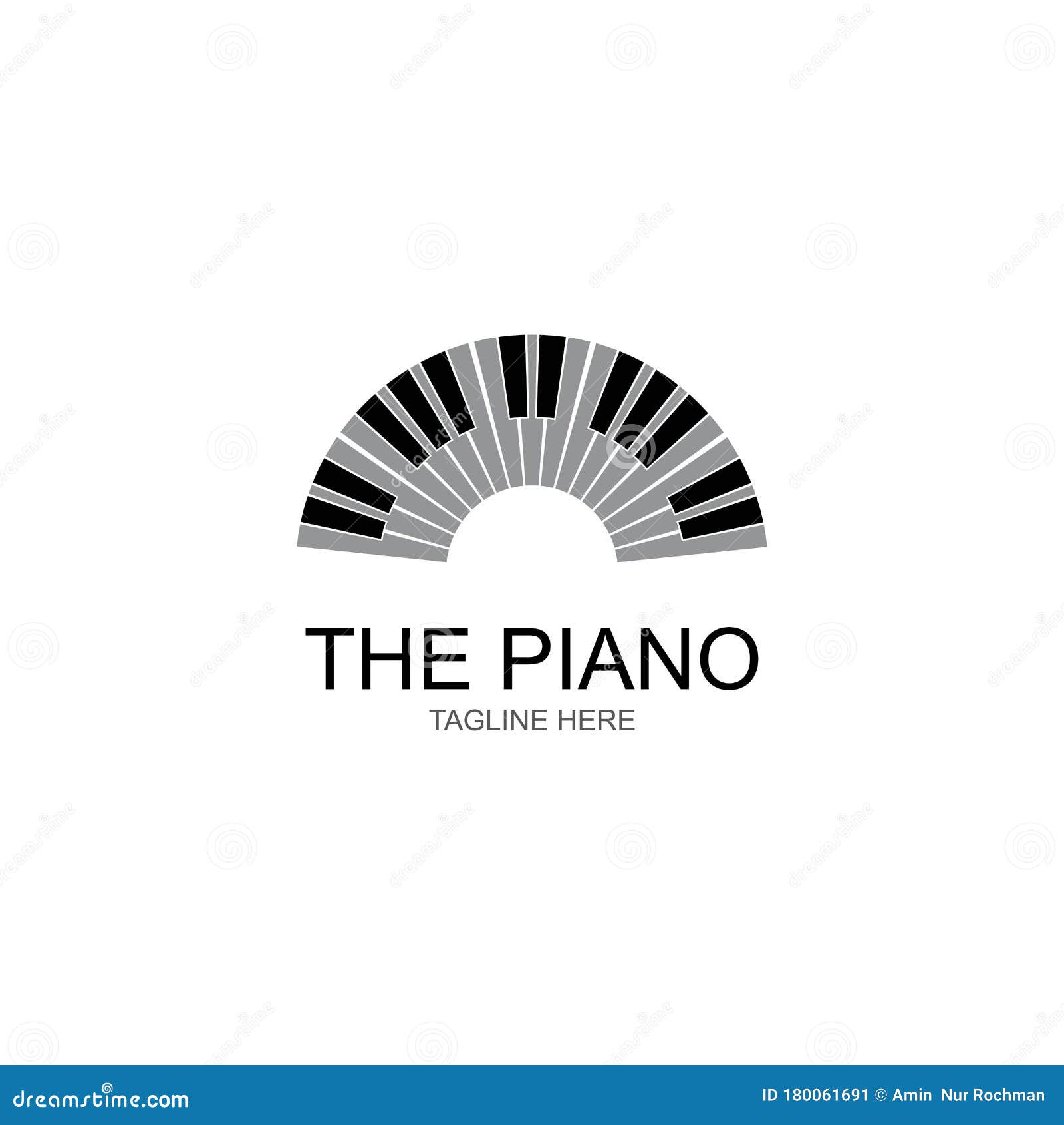 Piano Logo Design Template stock illustration. Illustration of ...