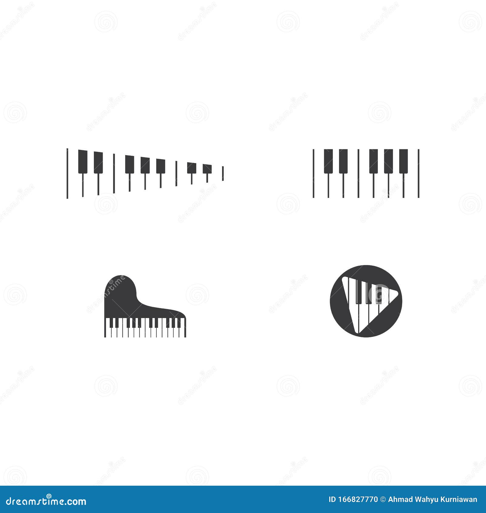 Piano Logo Design Inspiration. Vector Illustration | CartoonDealer.com ...