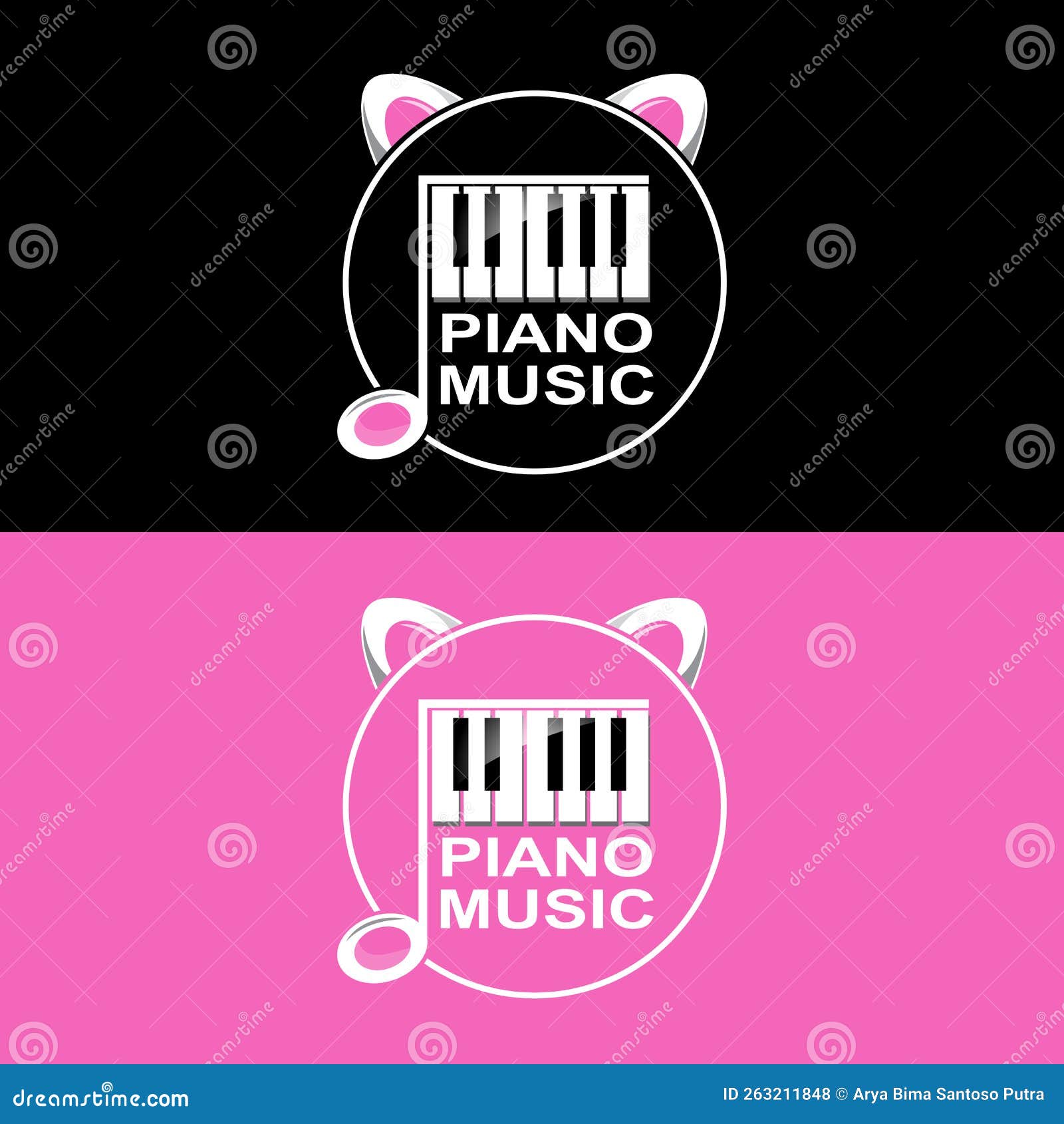 Piano Logo, Musical Instrument Vector, Design for Music Store, Piano ...