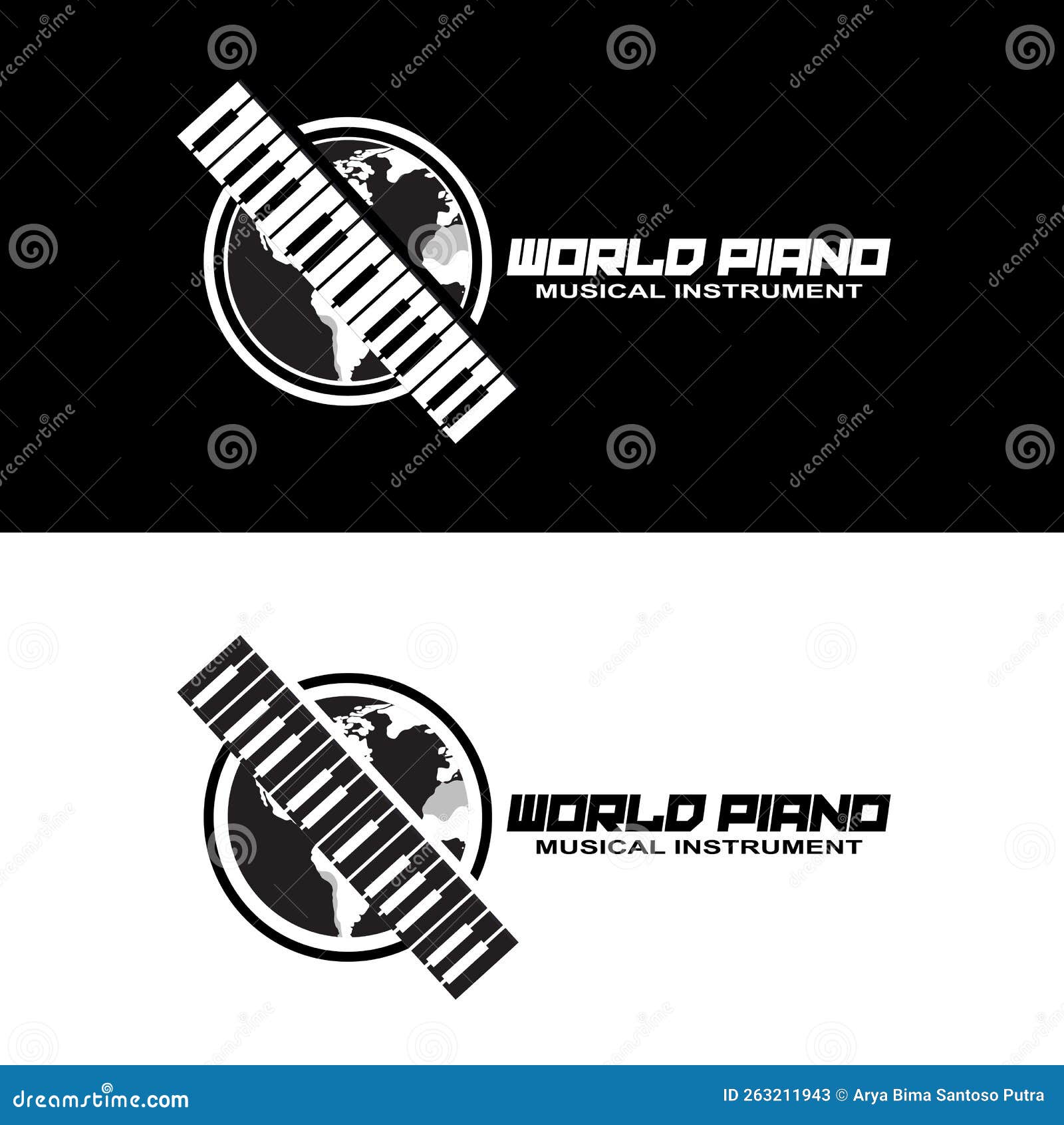 Piano Logo, Musical Instrument Vector, Design for Music Store, Piano ...