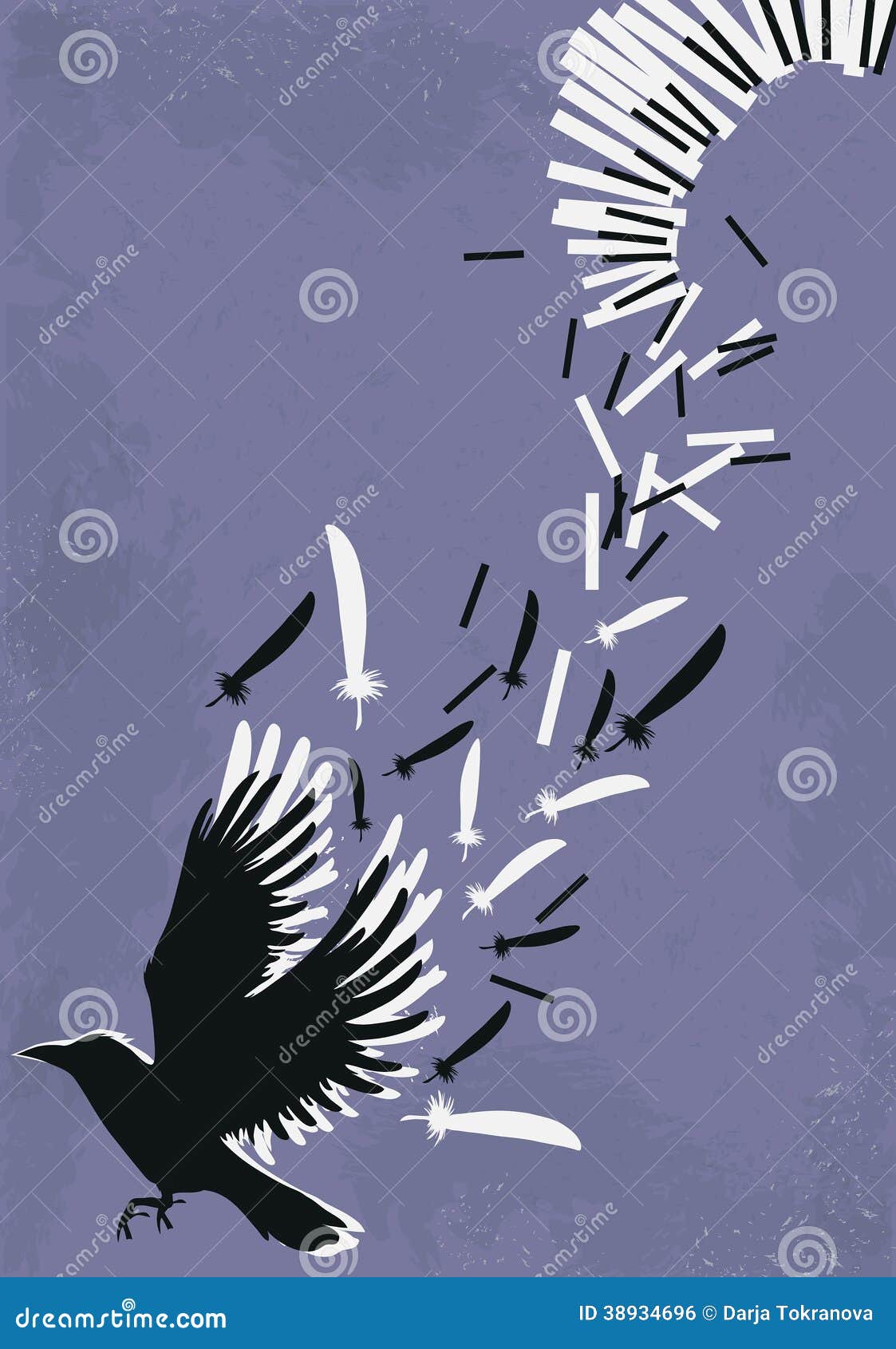 Piano metaphor stock illustration. Illustration of grunge - 38934696