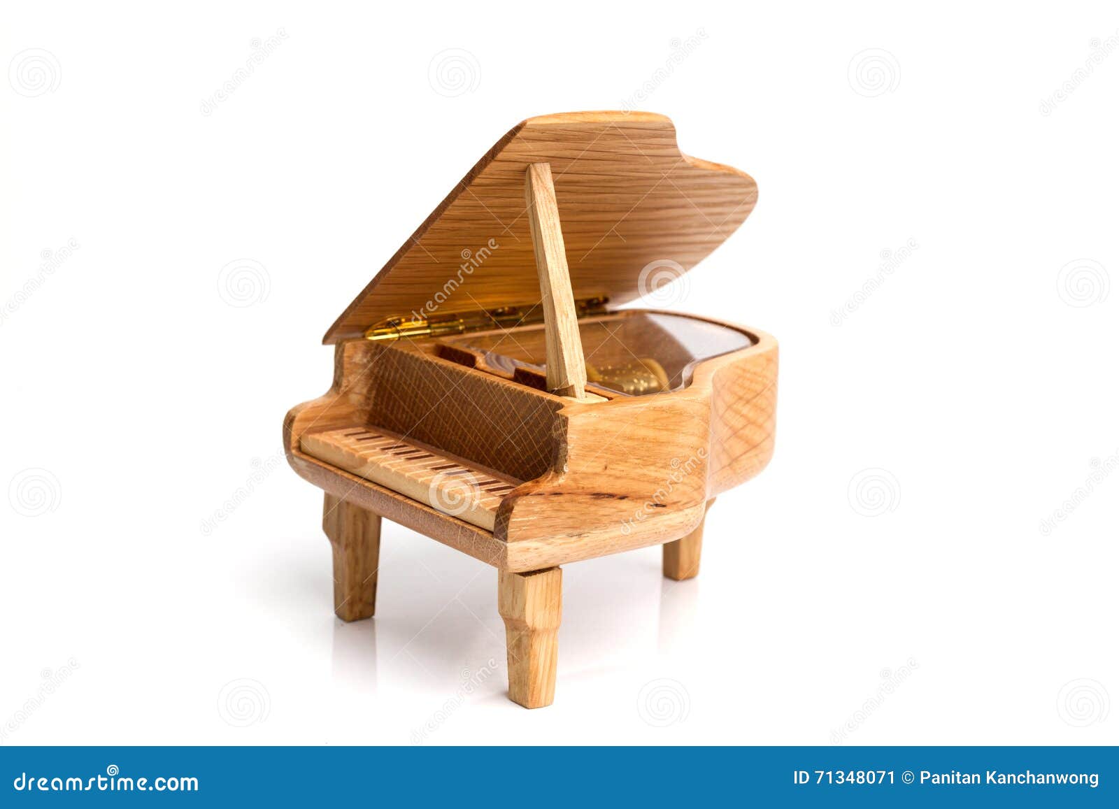 Piano music box on white stock image. Image of white - 71348071