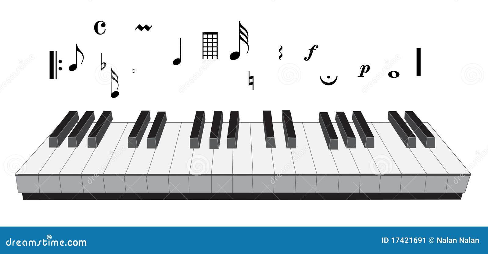 Piano Music Symbol Stock Image - Image: 17421691