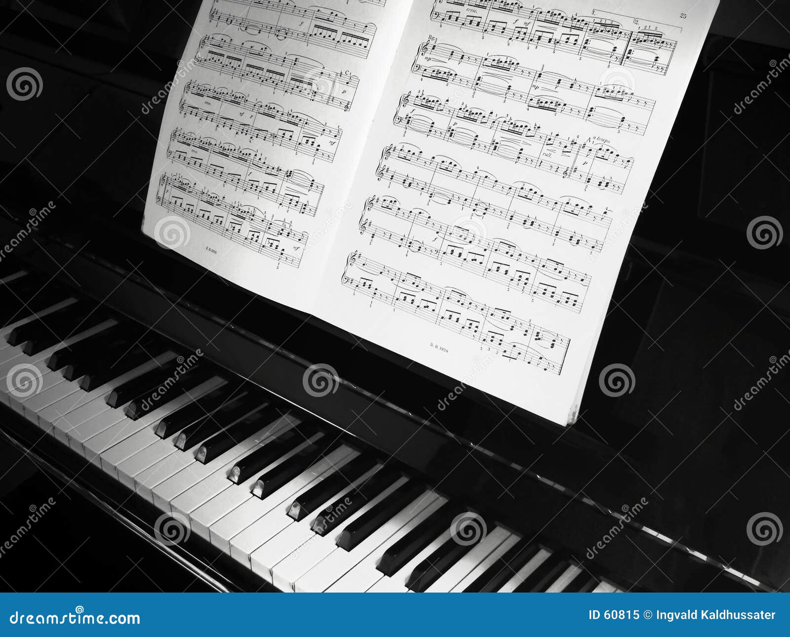 Piano & Notes stock image. Image of loud, ebony, lesson - 60815