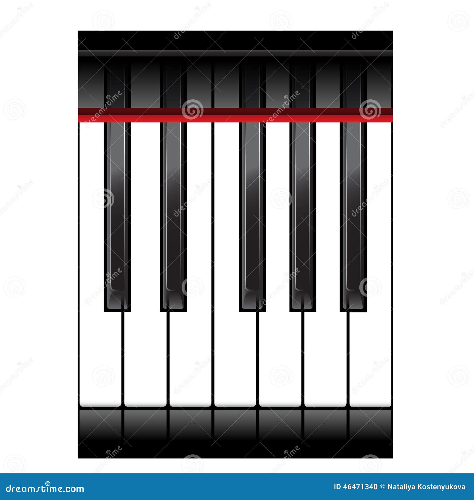 Piano Octave Keys Notes Named Stock Photography | CartoonDealer.com ...