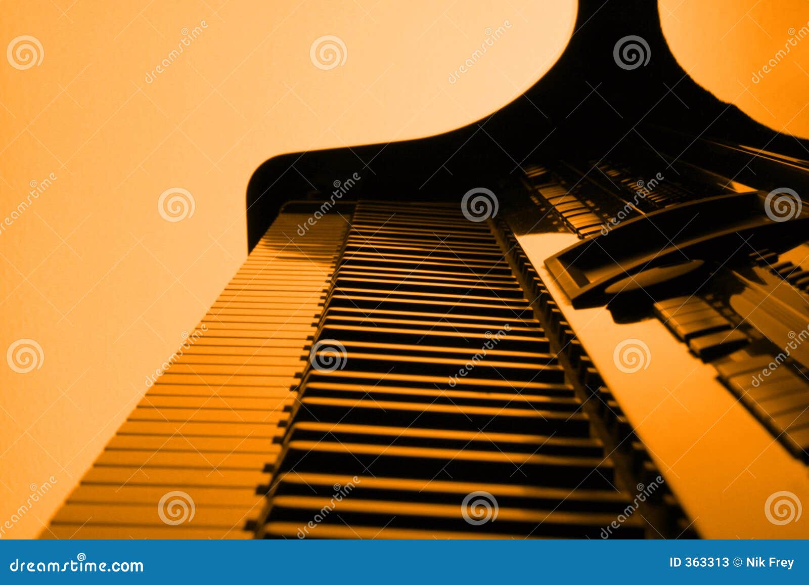 Piano in orange stock image. Image of woogie, piano, musical - 363313