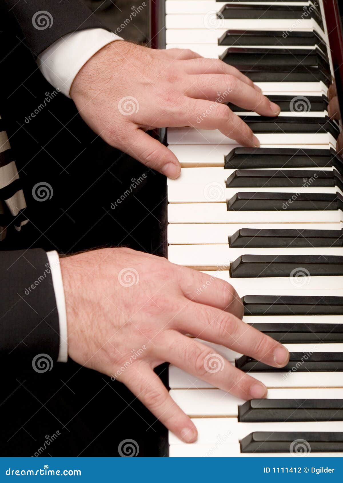 Piano player stock photo. Image of music, classic, closeup - 1111412