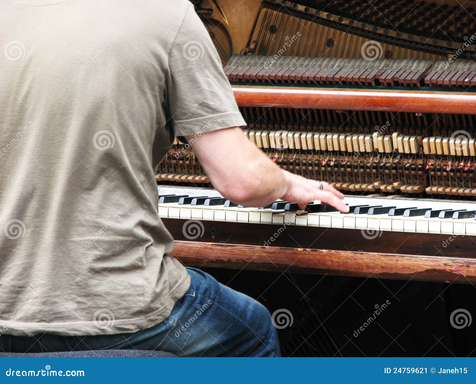 Piano player stock image. Image of instrument, pianist - 24759621