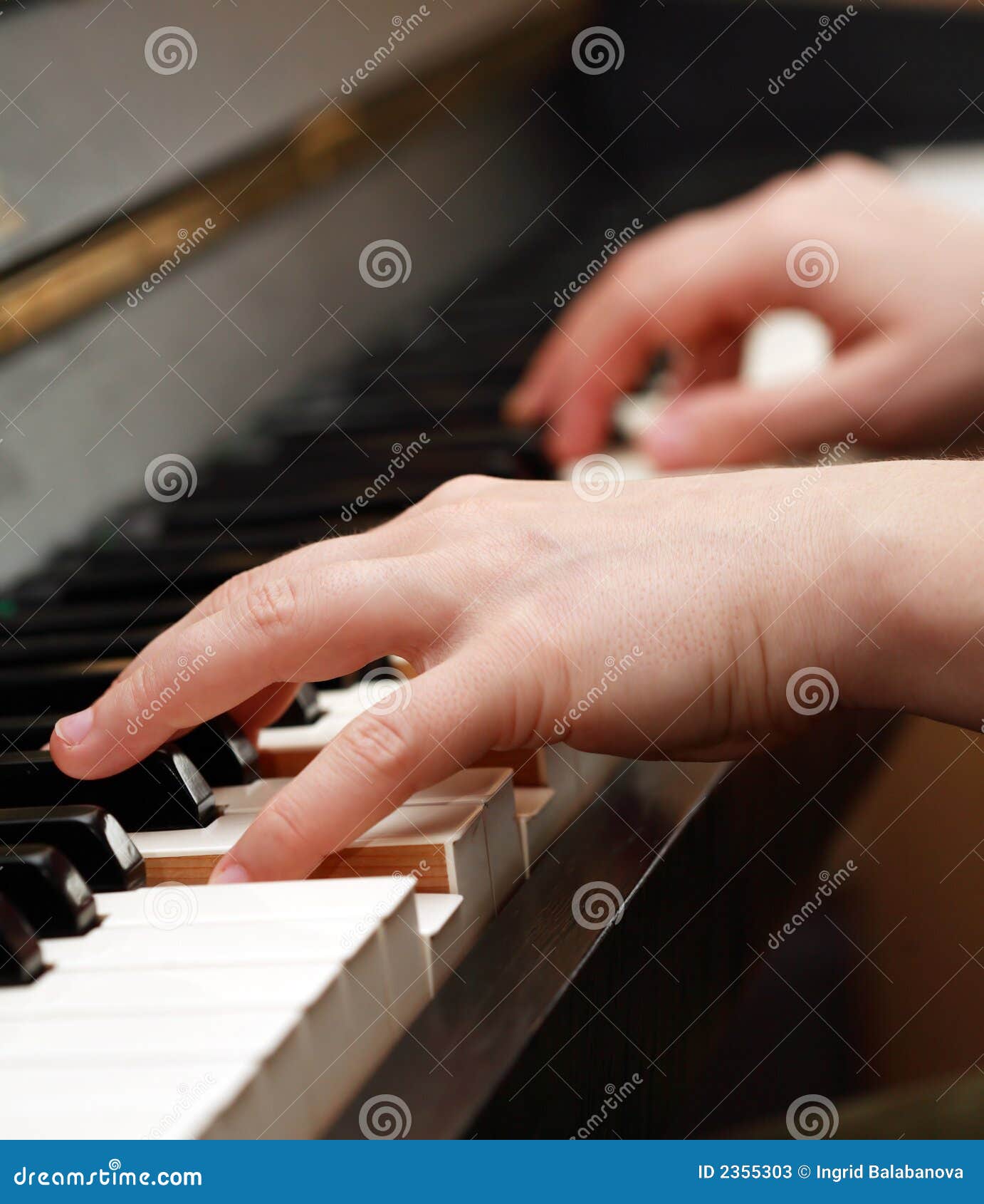 Piano playing stock image. Image of performance, keyboard - 2355303