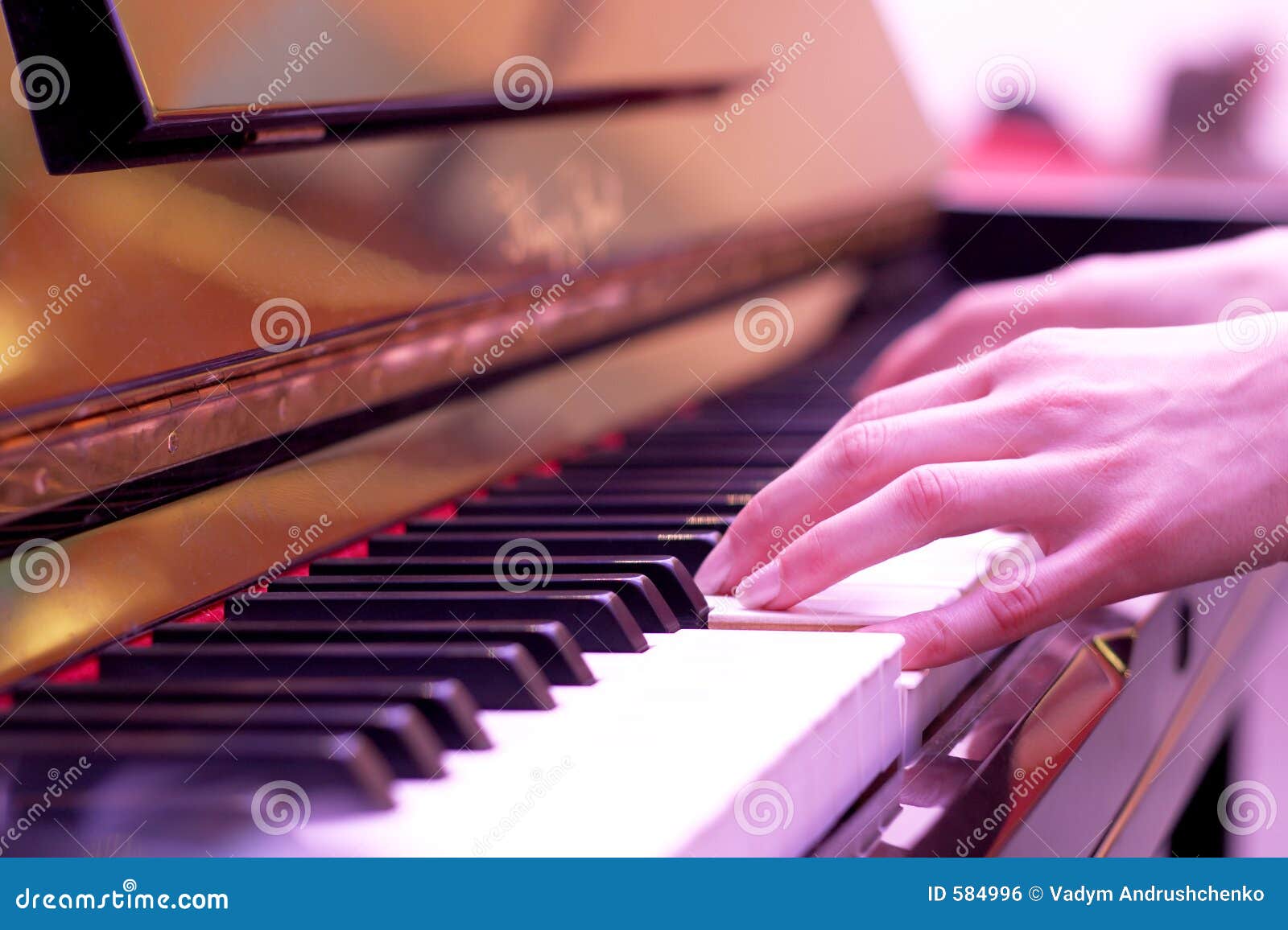 Piano playing stock photo. Image of talent, hand, compose - 584996