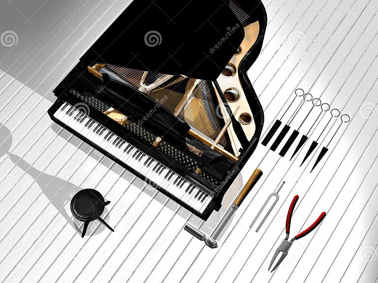 Piano Repair Business Card Stock Illustration Illustration Of Repair