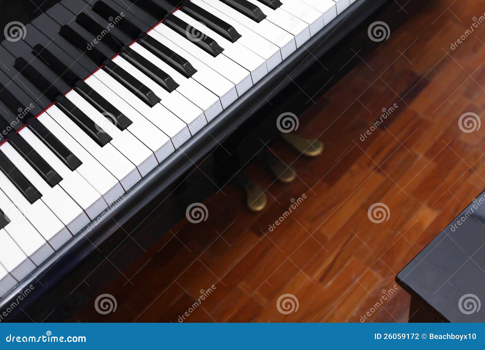 Piano and seat. stock photo. Image of hobby, harmony - 26059172
