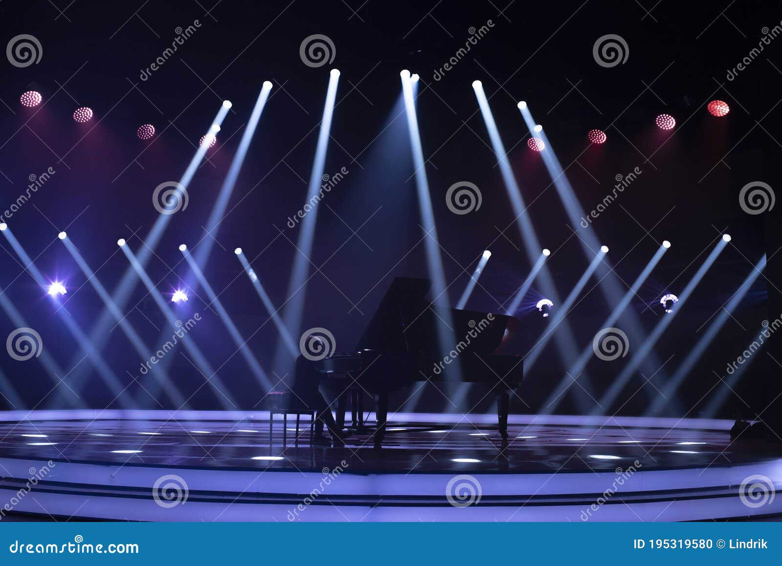 The Piano on Stage in the Spotlight Stock Photo - Image of light ...