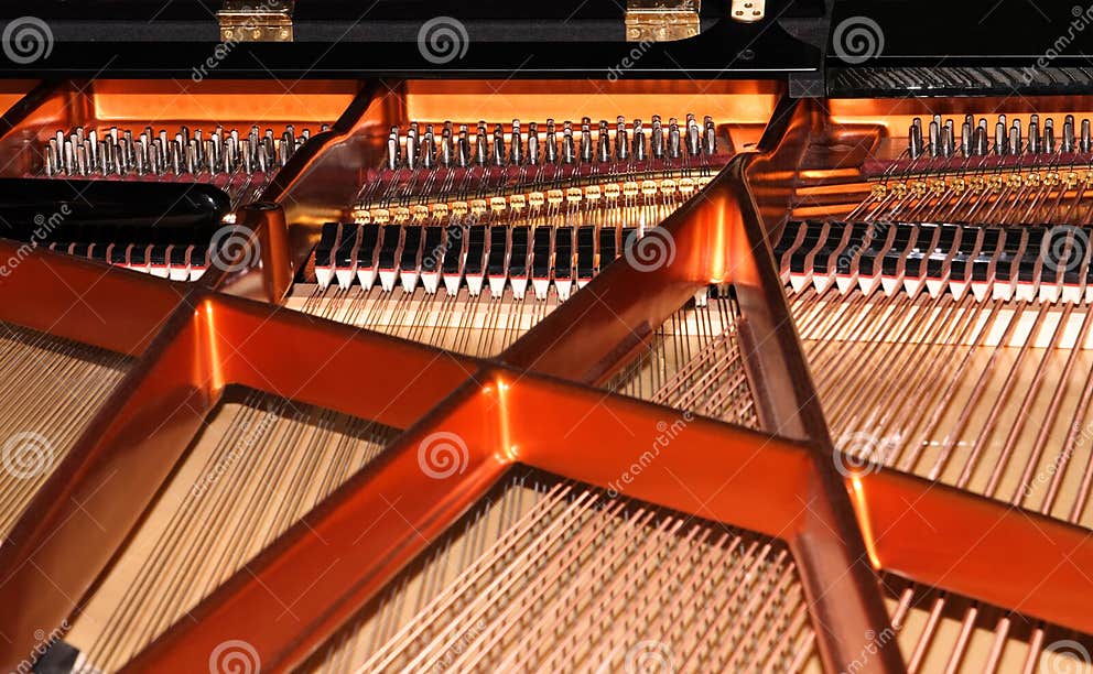 Piano strings stock photo. Image of instruments, melody - 890168