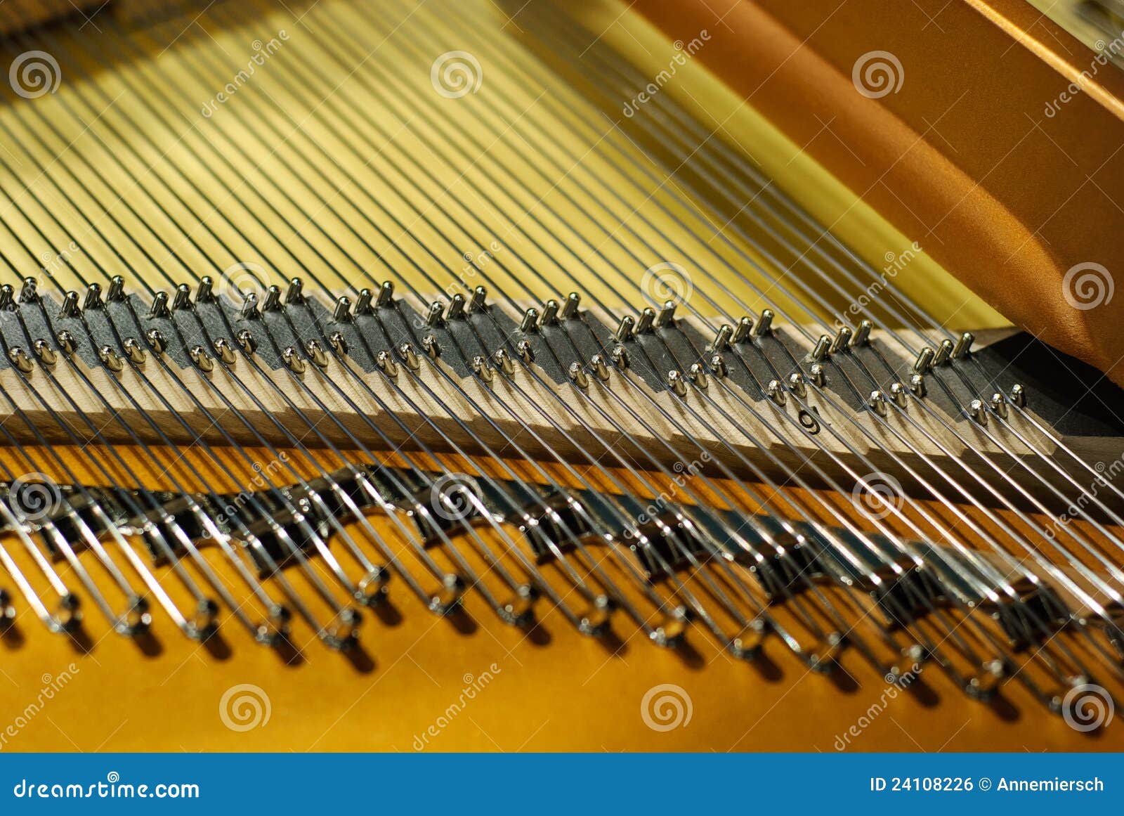 Piano strings detail stock photo. Image of pattern, design - 24108226