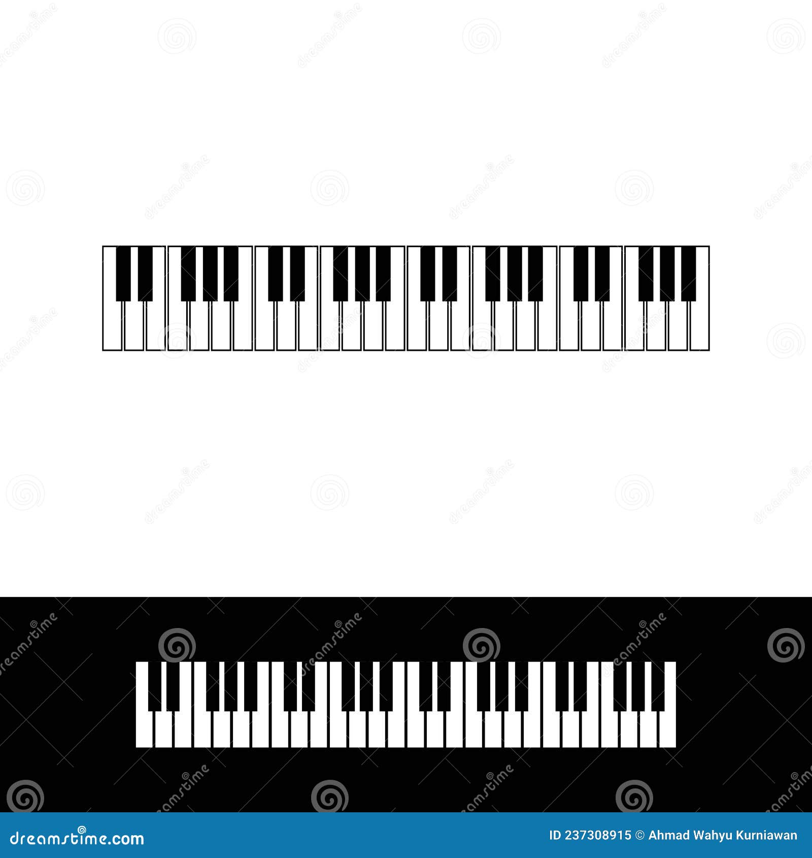 Piano vector ilustration stock vector. Illustration of concert - 237308915