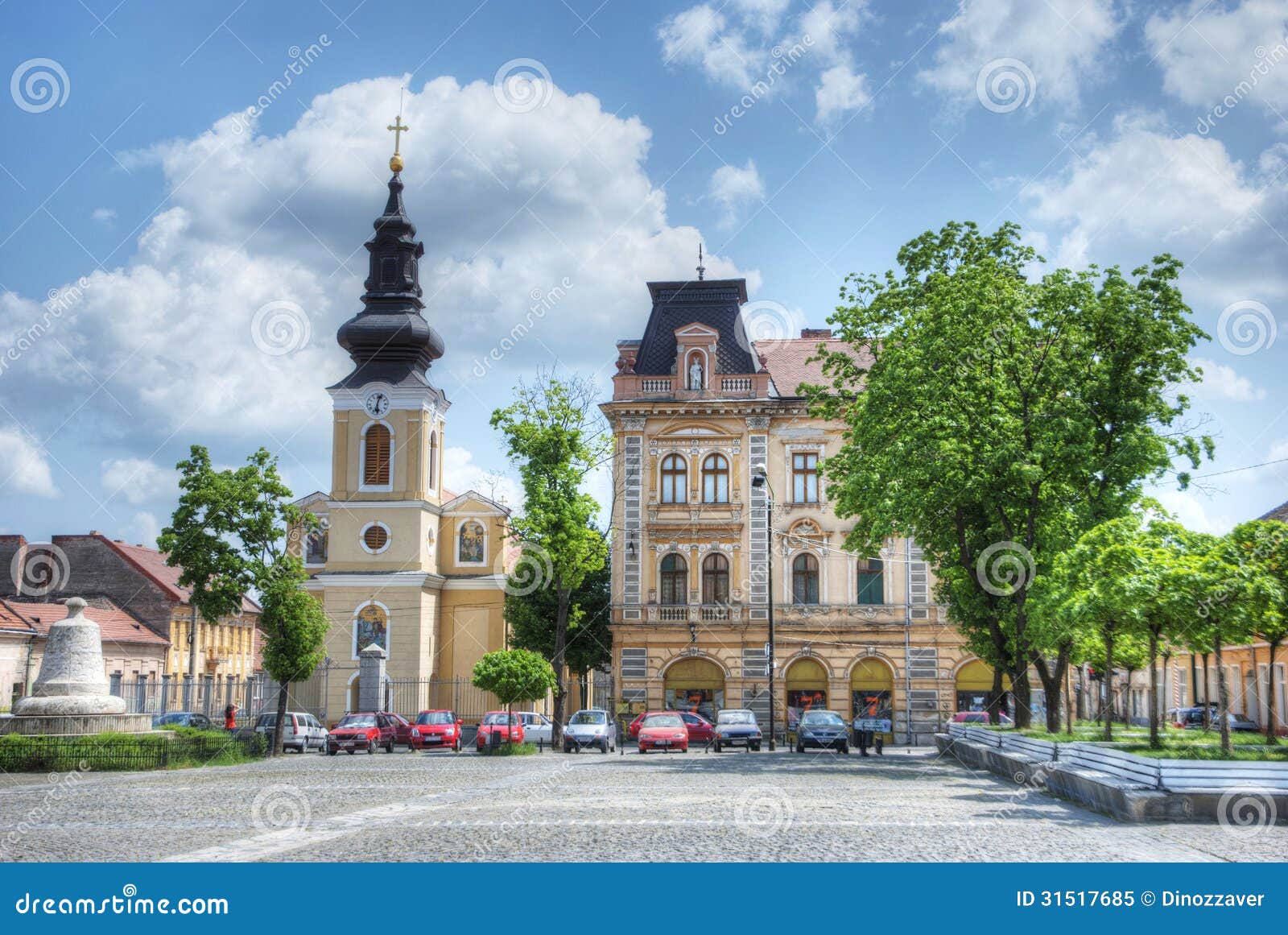 Piata Traian Square, Timisoara, Romania Stock Image - Image of urban ...