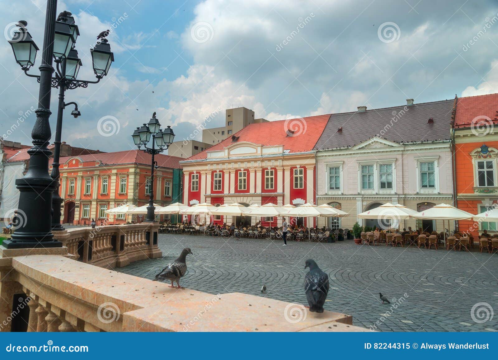 Piata Unirii, Union Square in Timisoara Editorial Image - Image of ...
