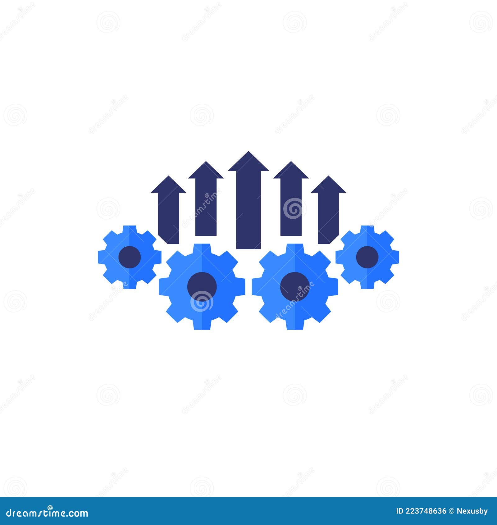 Piatta Icona Di Eccellenza Operativa Illustrazione Vettoriale ...