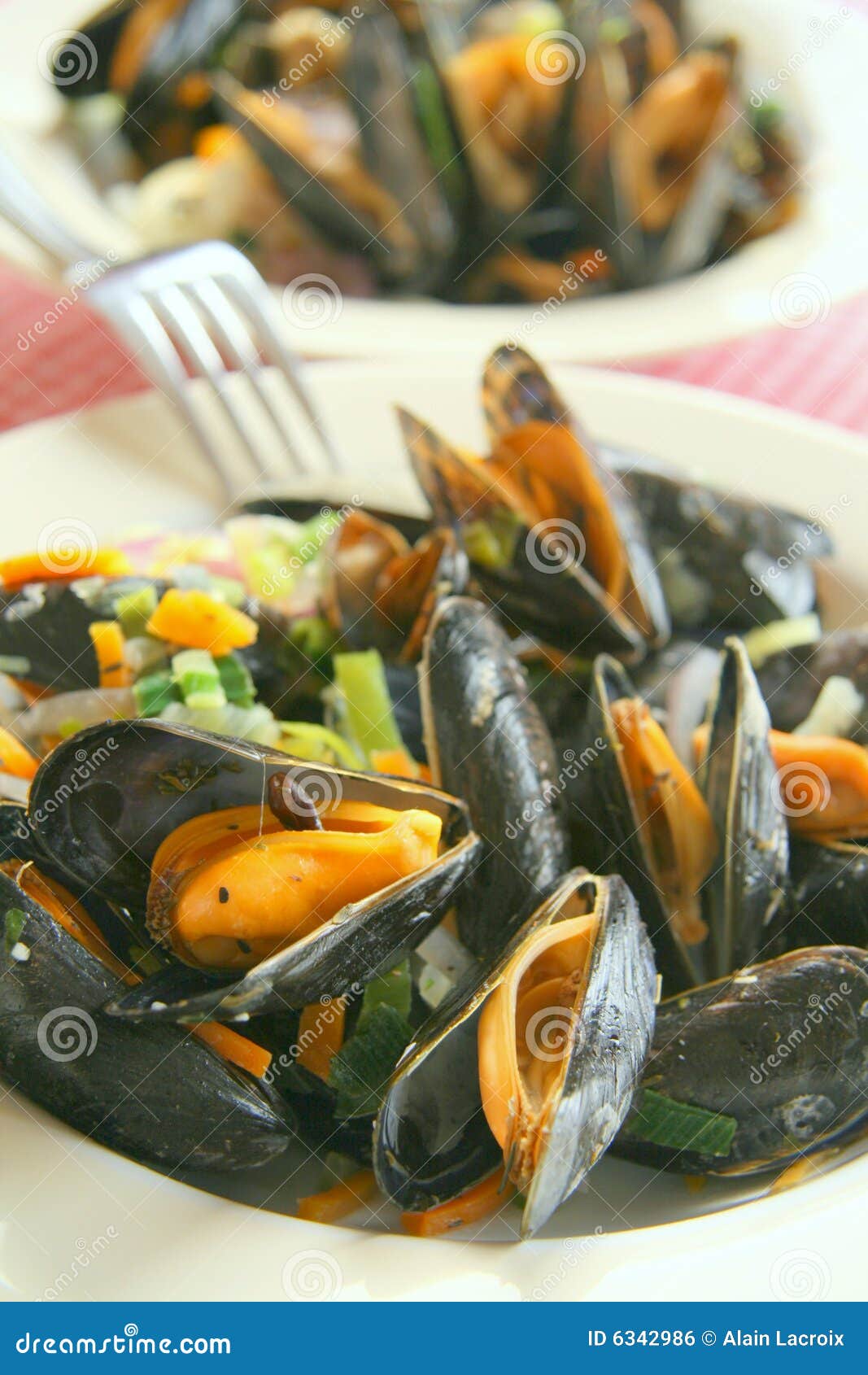 Piatto dei mitili fotografia stock. Immagine di molluschi - 6342986