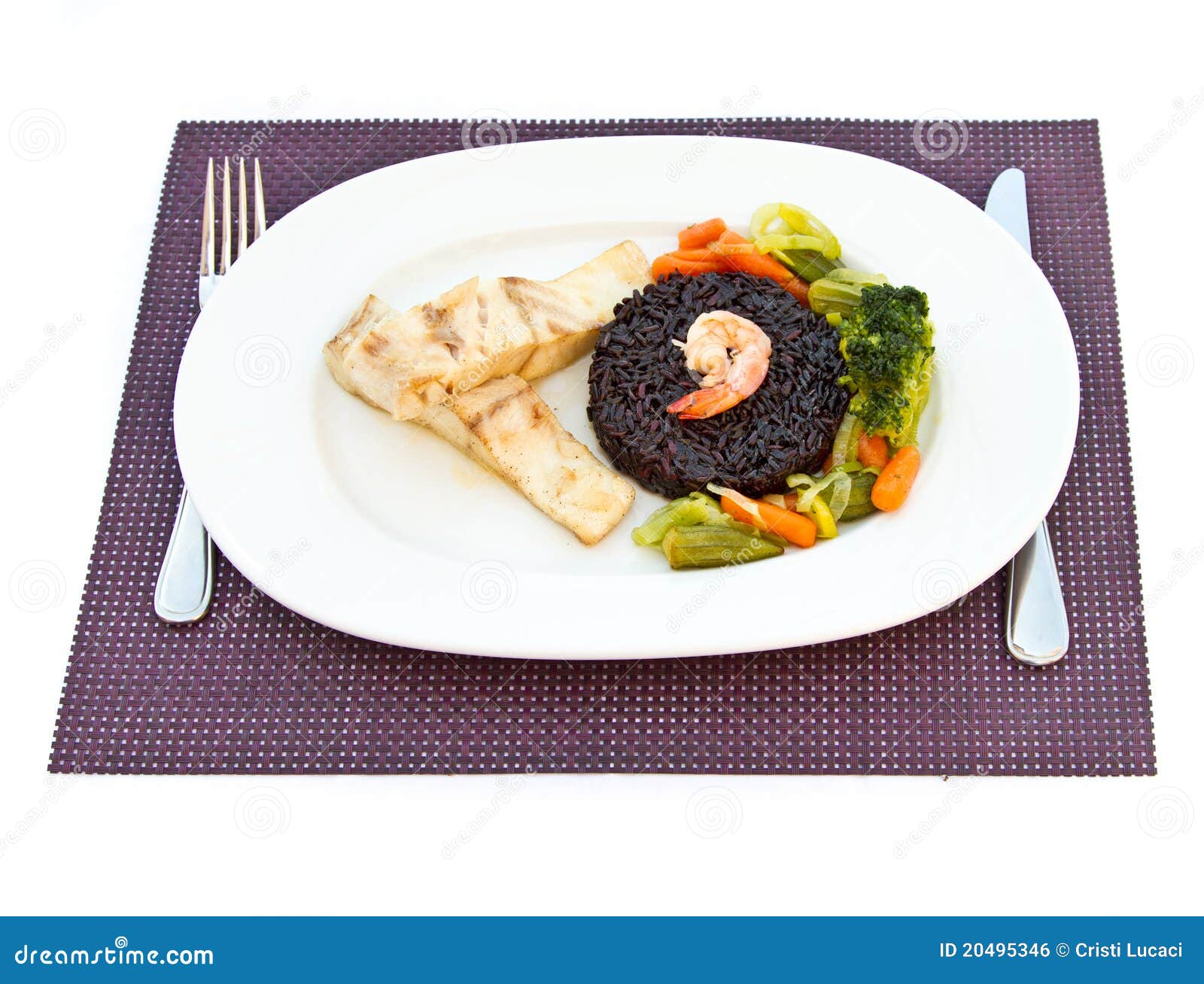 Piatto principale fotografia stock. Immagine di fresco - 20495346