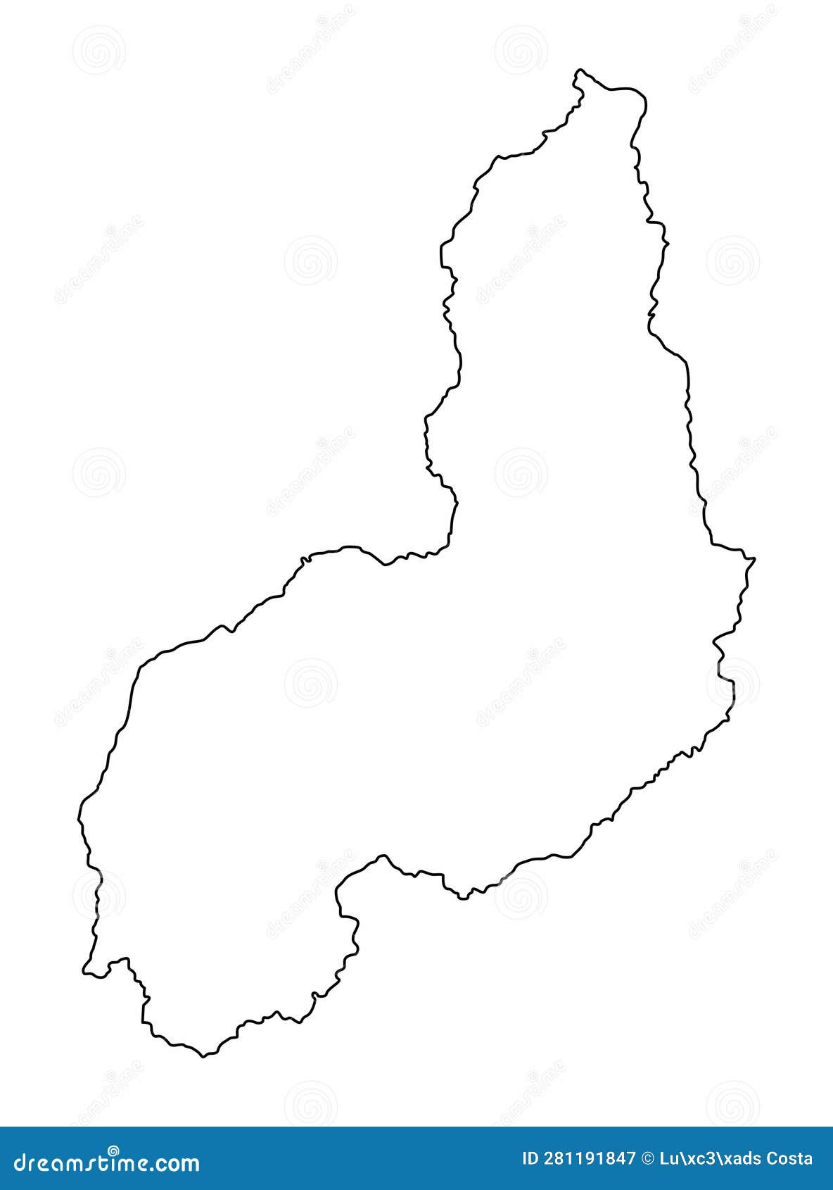 Piaui Administrative And Political Map With Flag Vector Illustration ...