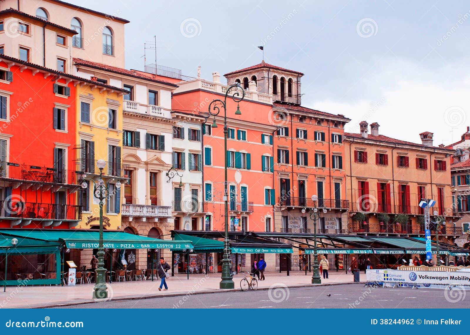 Piazza Bra, Verona, Italy editorial photography. Image of ancient ...