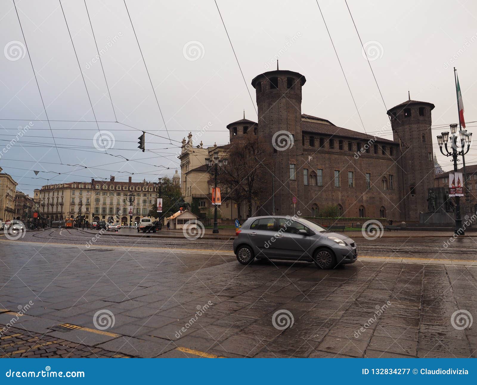 Piazza Castello Square in Turin Stock Image - Image of italia, torino ...