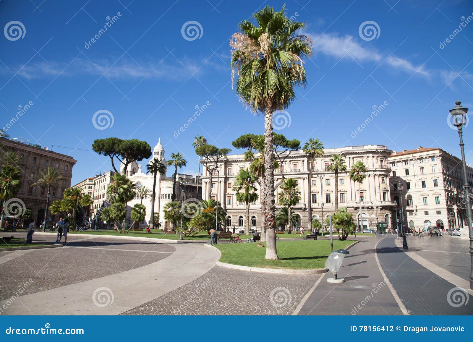 Piazza Cavour, Rome editorial photography. Image of european - 78156412