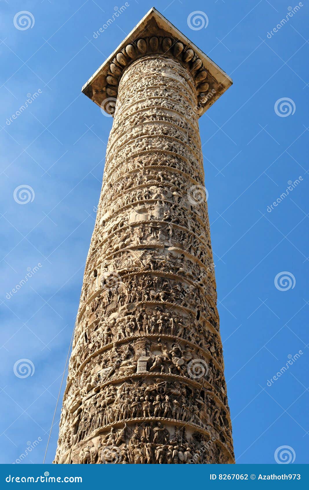 Piazza Colonna Obelisk in Rome Italy Stock Photo - Image of famous ...