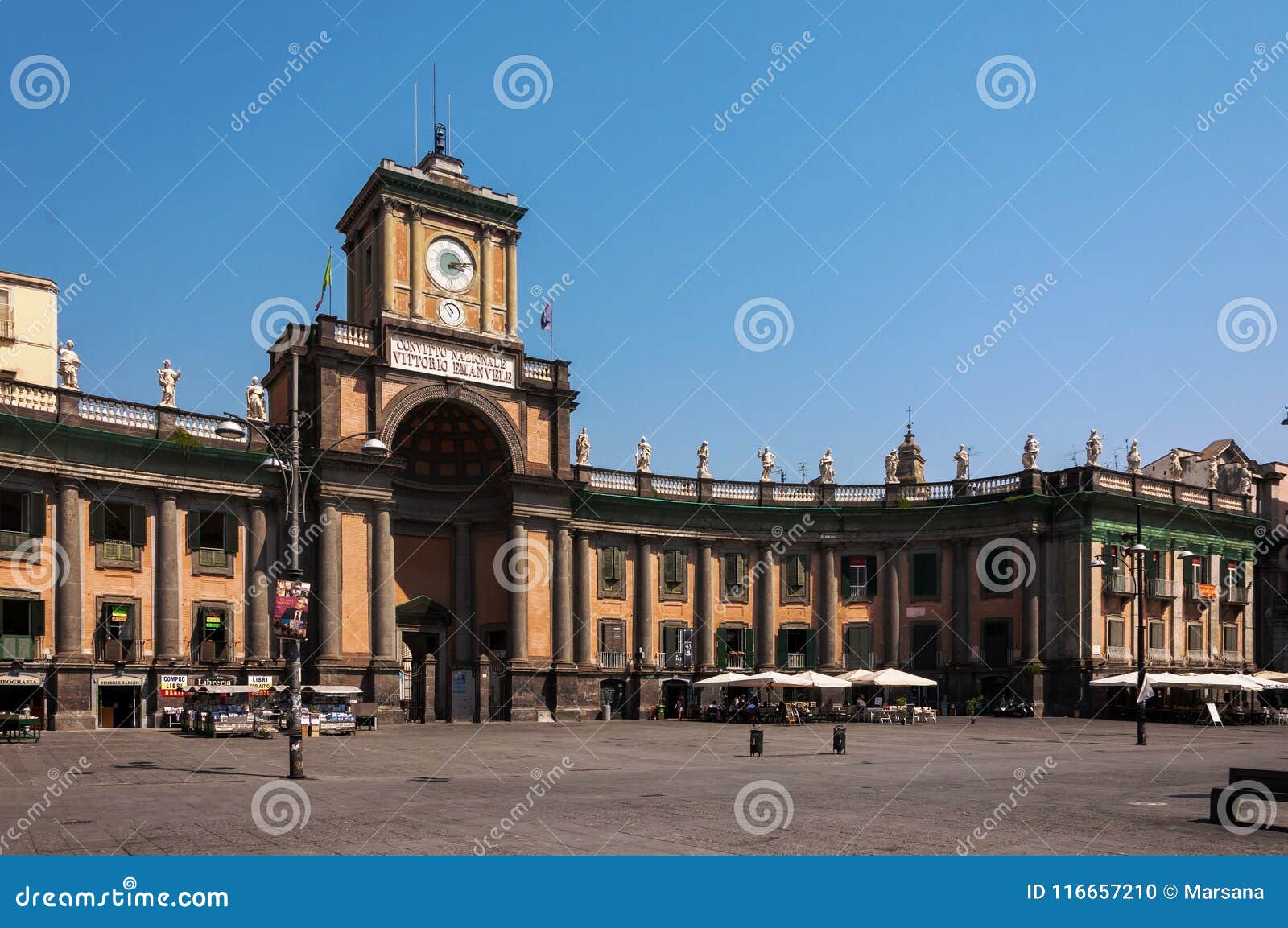 Piazza Dante in Naples editorial image. Image of square - 116657210