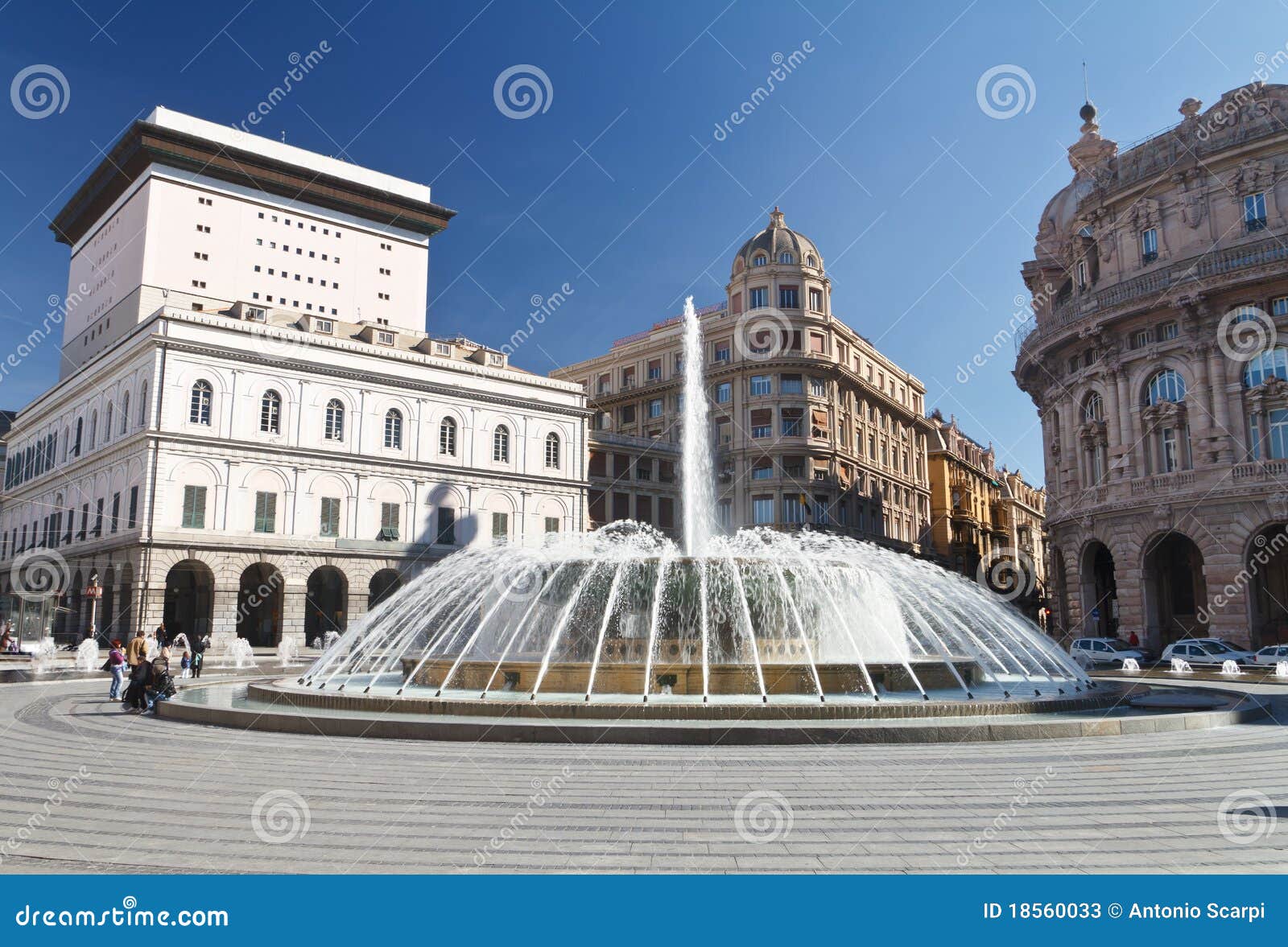 Piazza De Ferrari, Genova - De Stock Image - Image of landmark ...