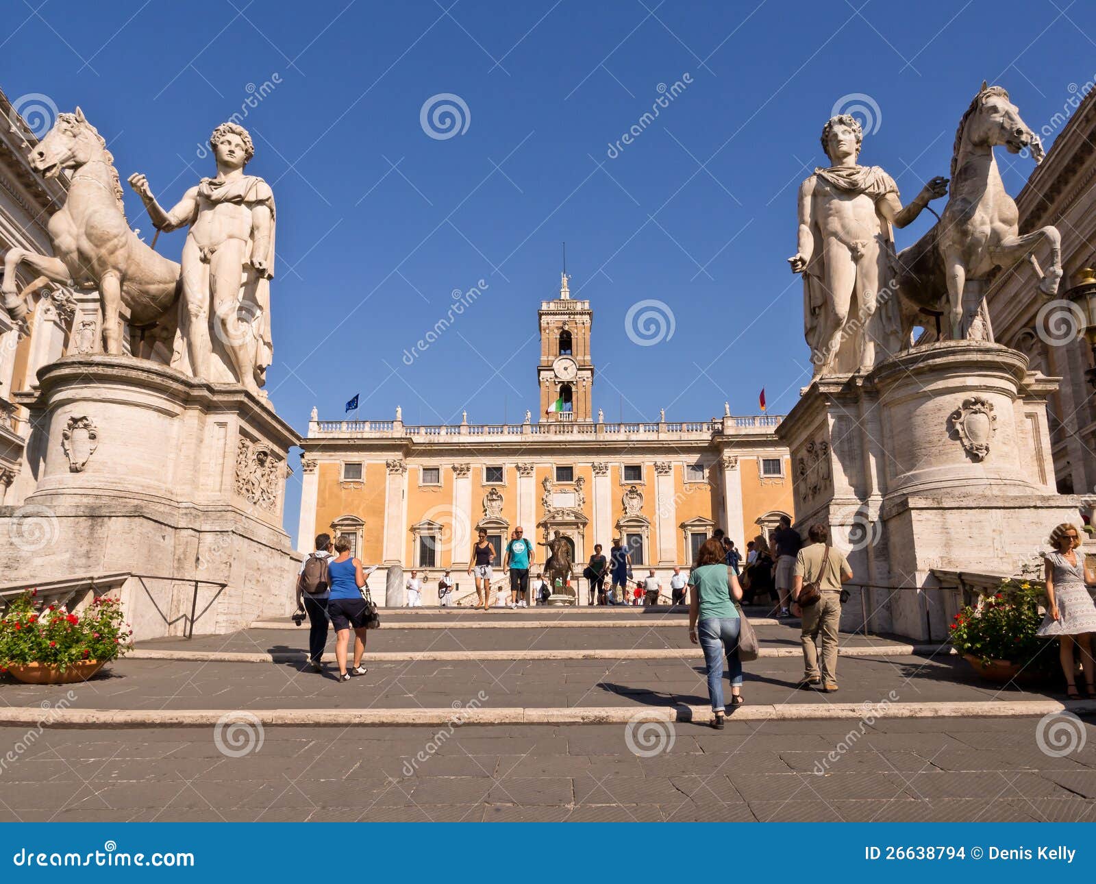 Piazza Del Campidoglio Rome Italy Editorial Stock Image - Image of ...